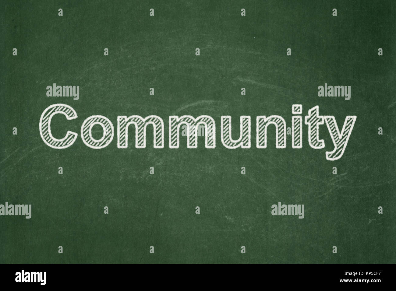 Social media concept: Community on chalkboard background Stock Photo ...