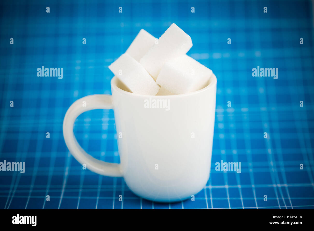Illustration about over-consumption of sugar Stock Photo - Alamy