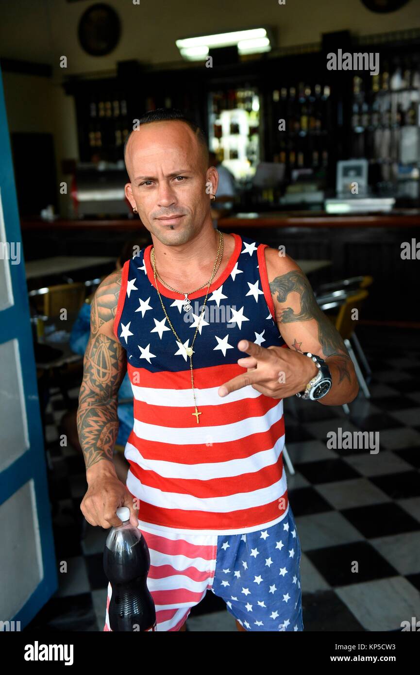 Cuban flag, american flag hi-res stock photography and images - Alamy