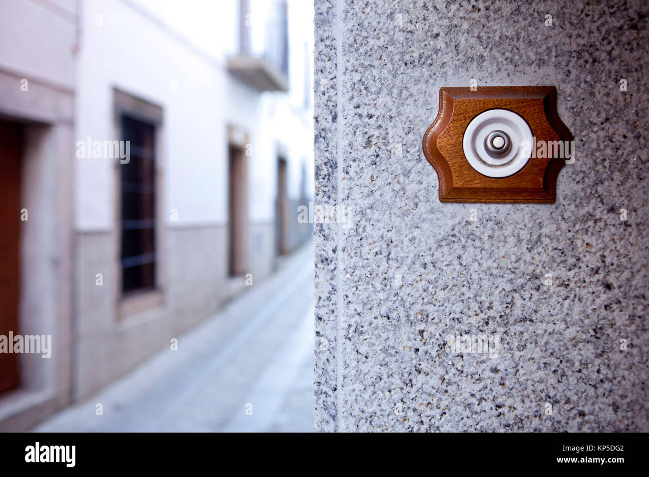Ancient style doorbell button Stock Photo - Alamy