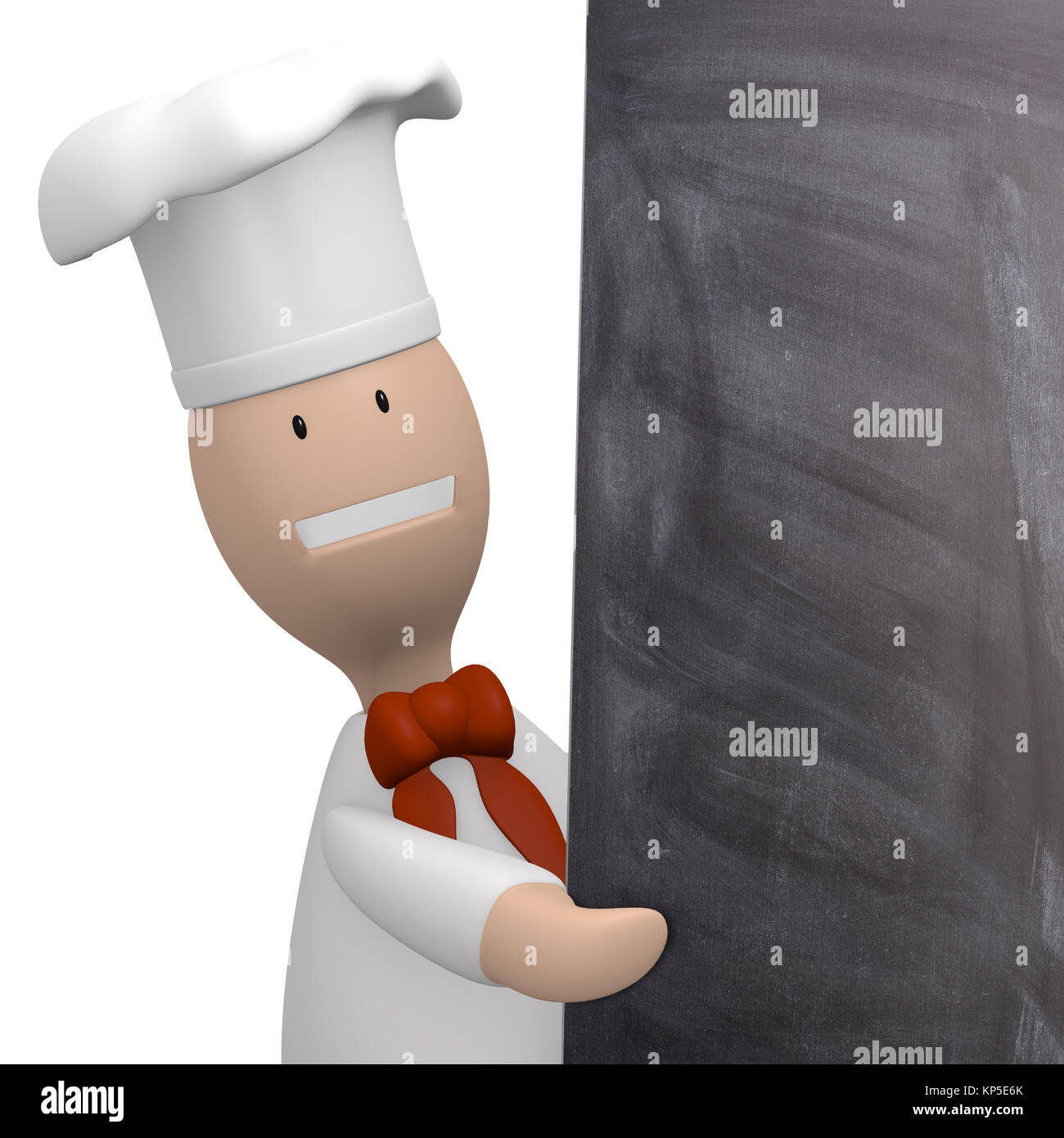 Chef with chalkboard Stock Photo - Alamy