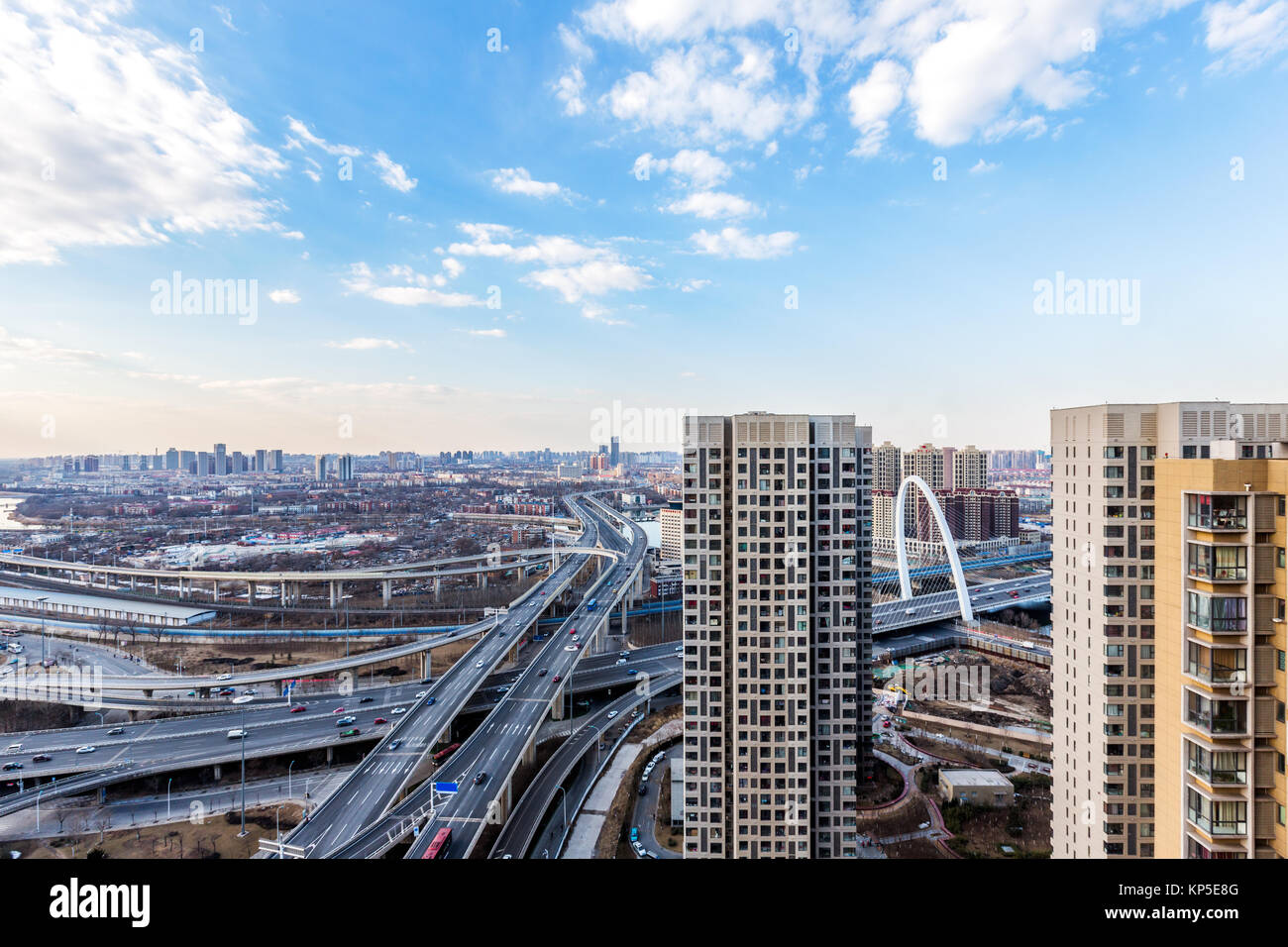 panoramic view of cityscape in city of China Stock Photo - Alamy