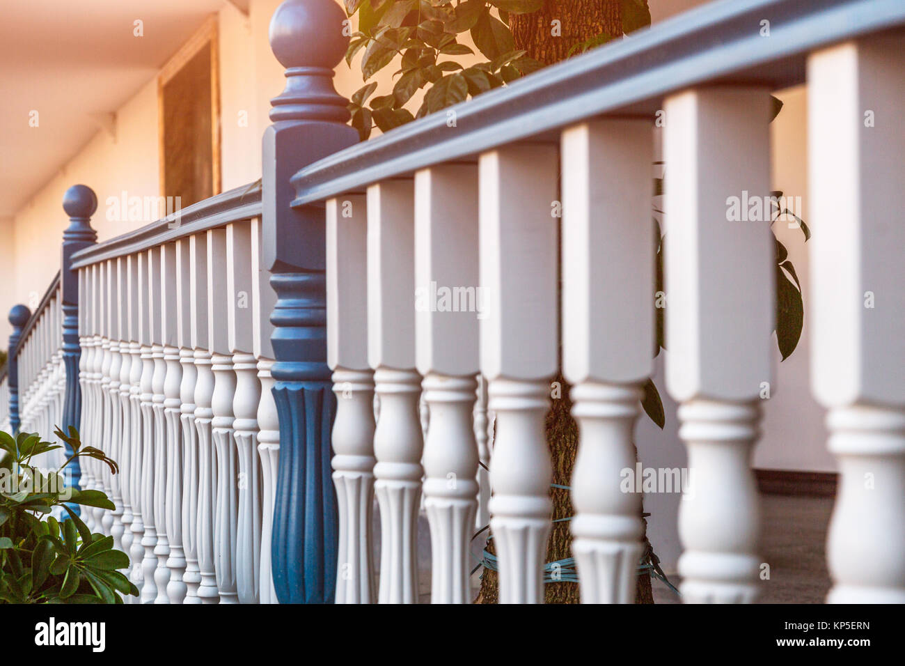 side view of stair railings Stock Photo - Alamy