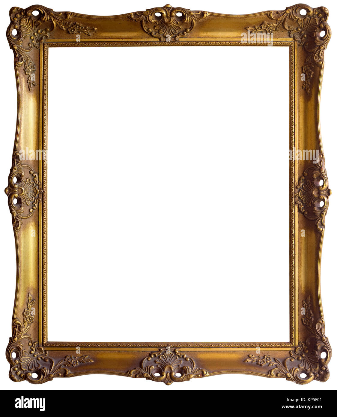 Golden Frame Cutout Stock Photo - Alamy