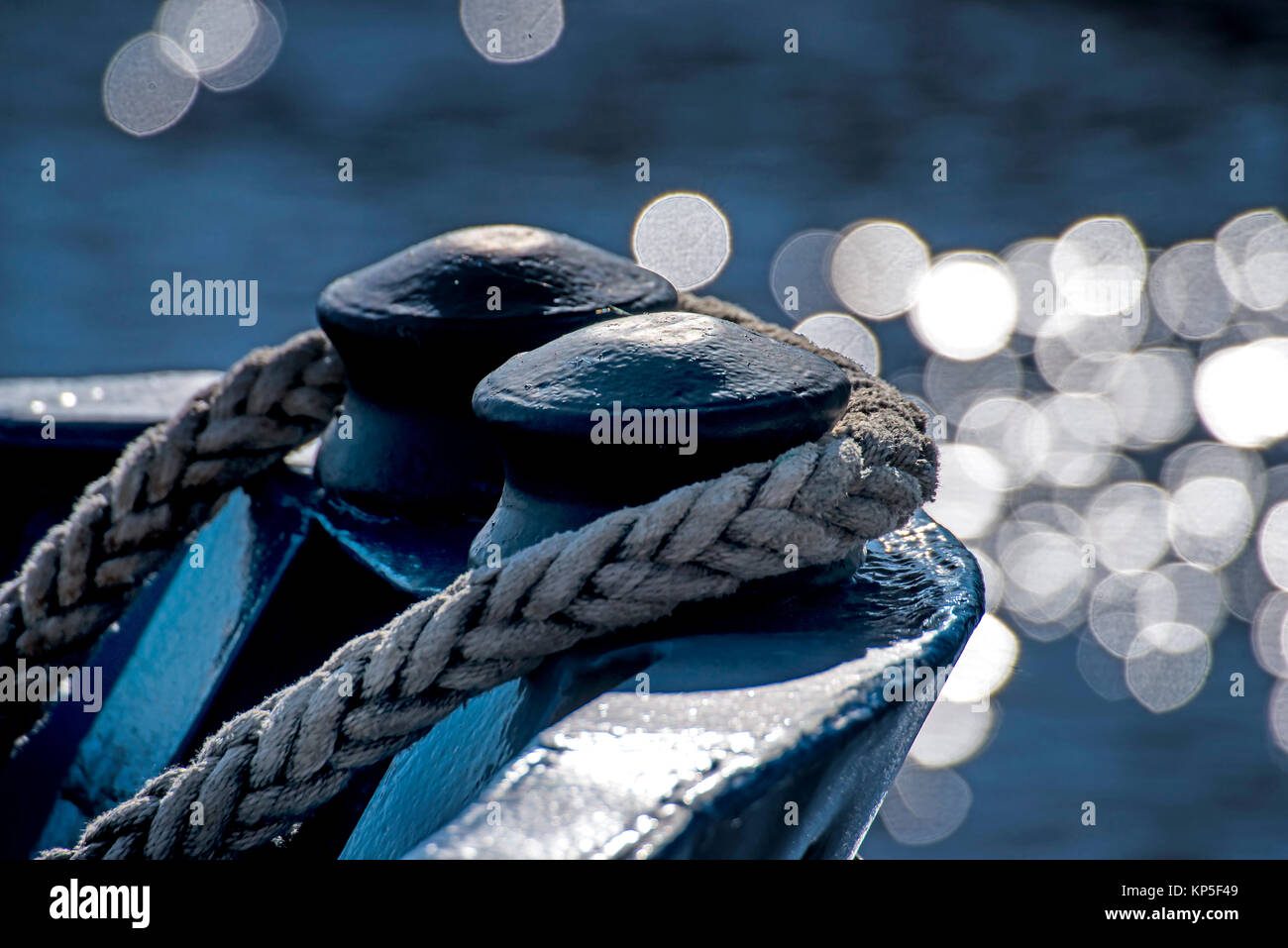 bow backlit with water reflections Stock Photo - Alamy