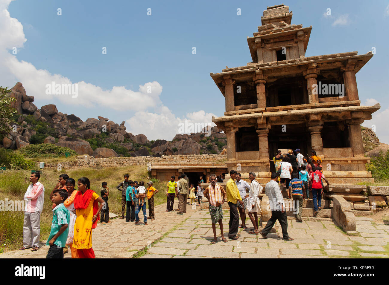 Indian people visiting Chitradurga Fort, Chitradurga, Karnataka, India ...