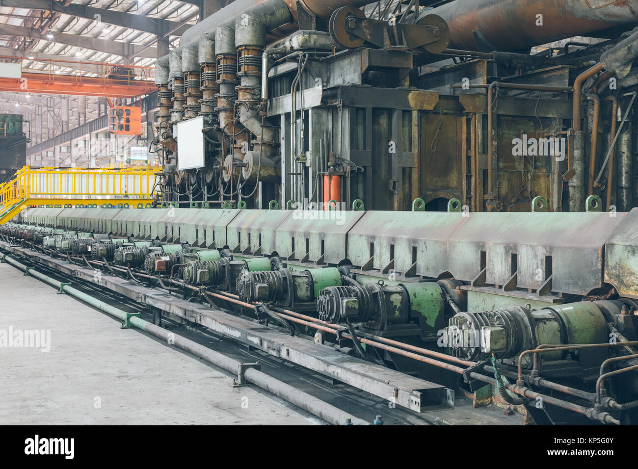 interior view of a steel factory,steel industry in city of China Stock ...