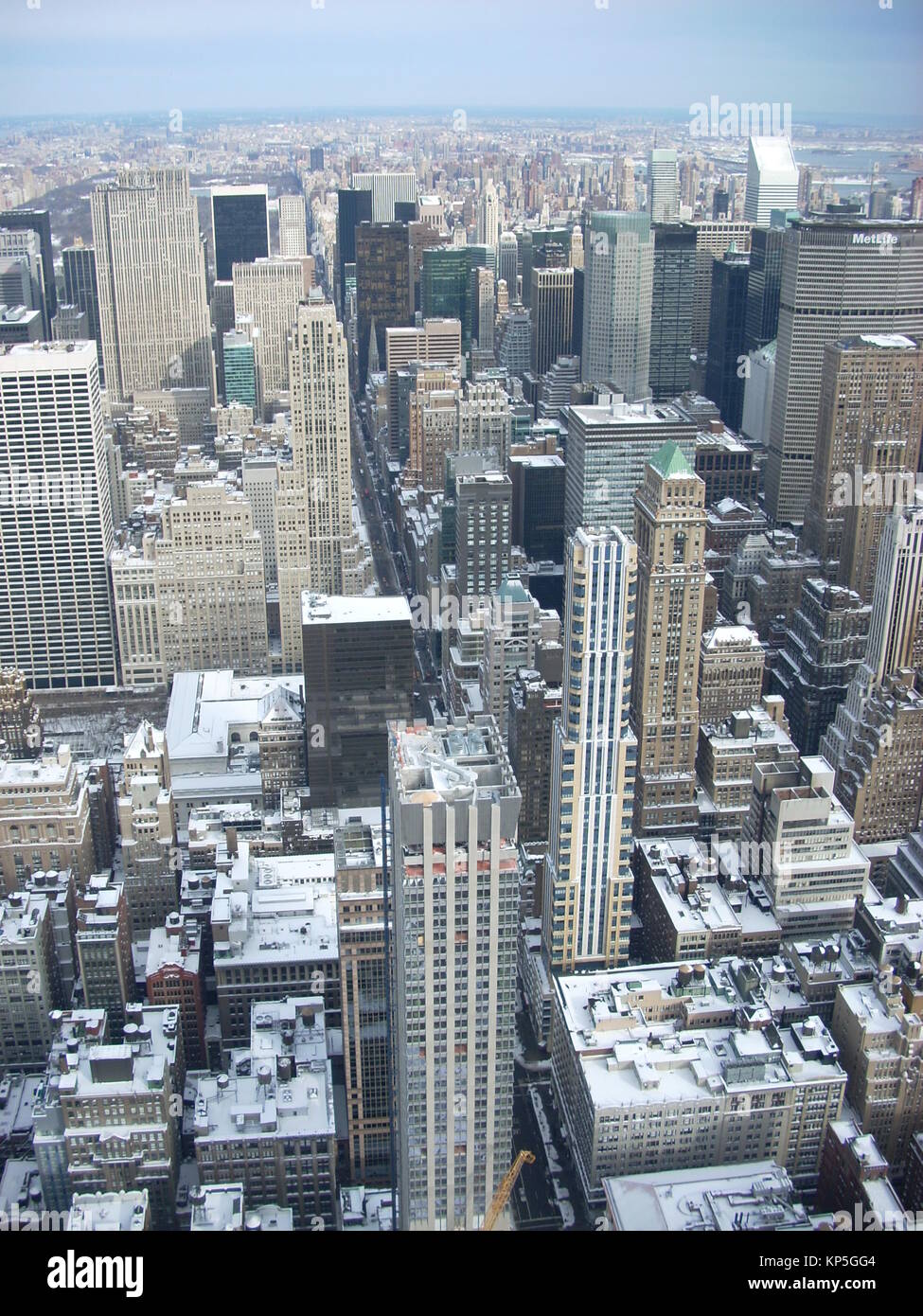 Manhattan buildings in winter - New York - USA Stock Photo - Alamy