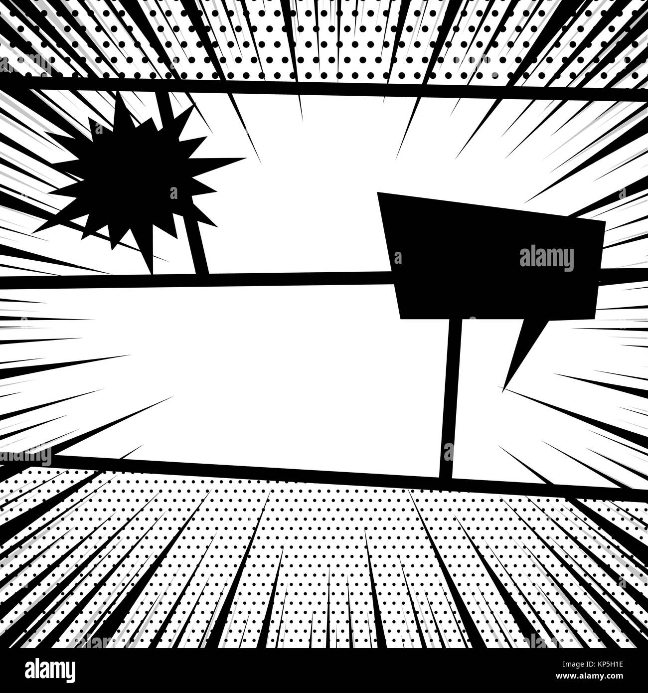 Comic book pop art monochrome mock up Stock Vector Image & Art - Alamy