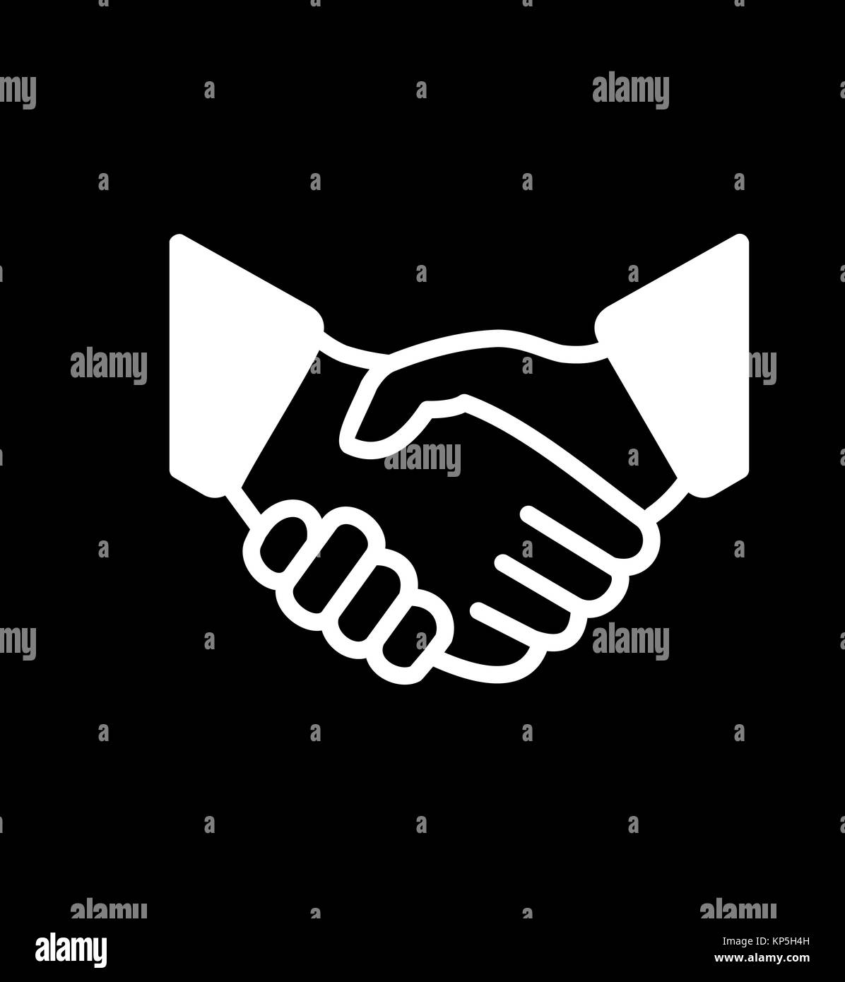 Handshake icon simple vector illustration. Deal or partner agreement ...
