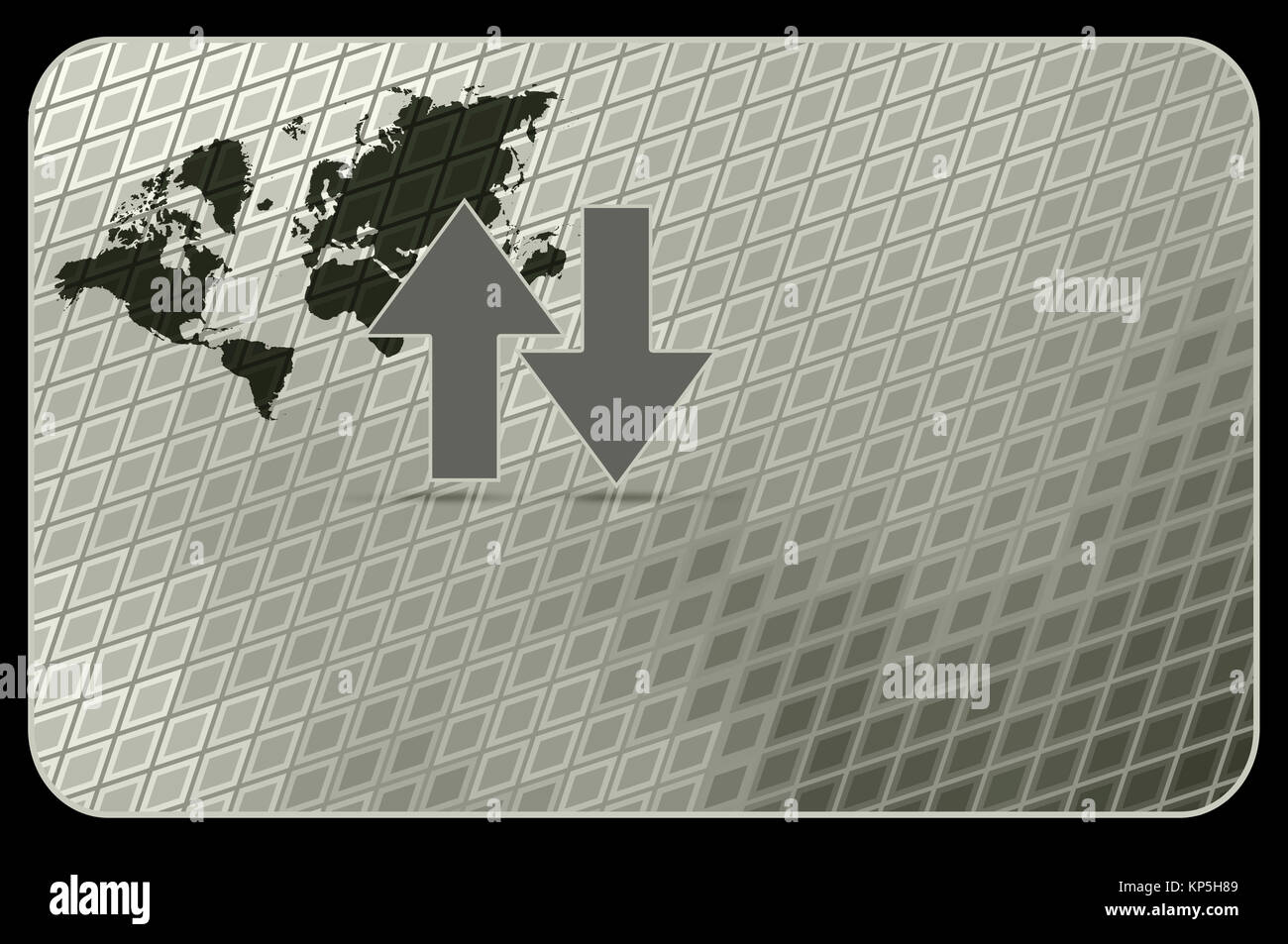 Business card template.Abstract background with map and arrows Stock ...