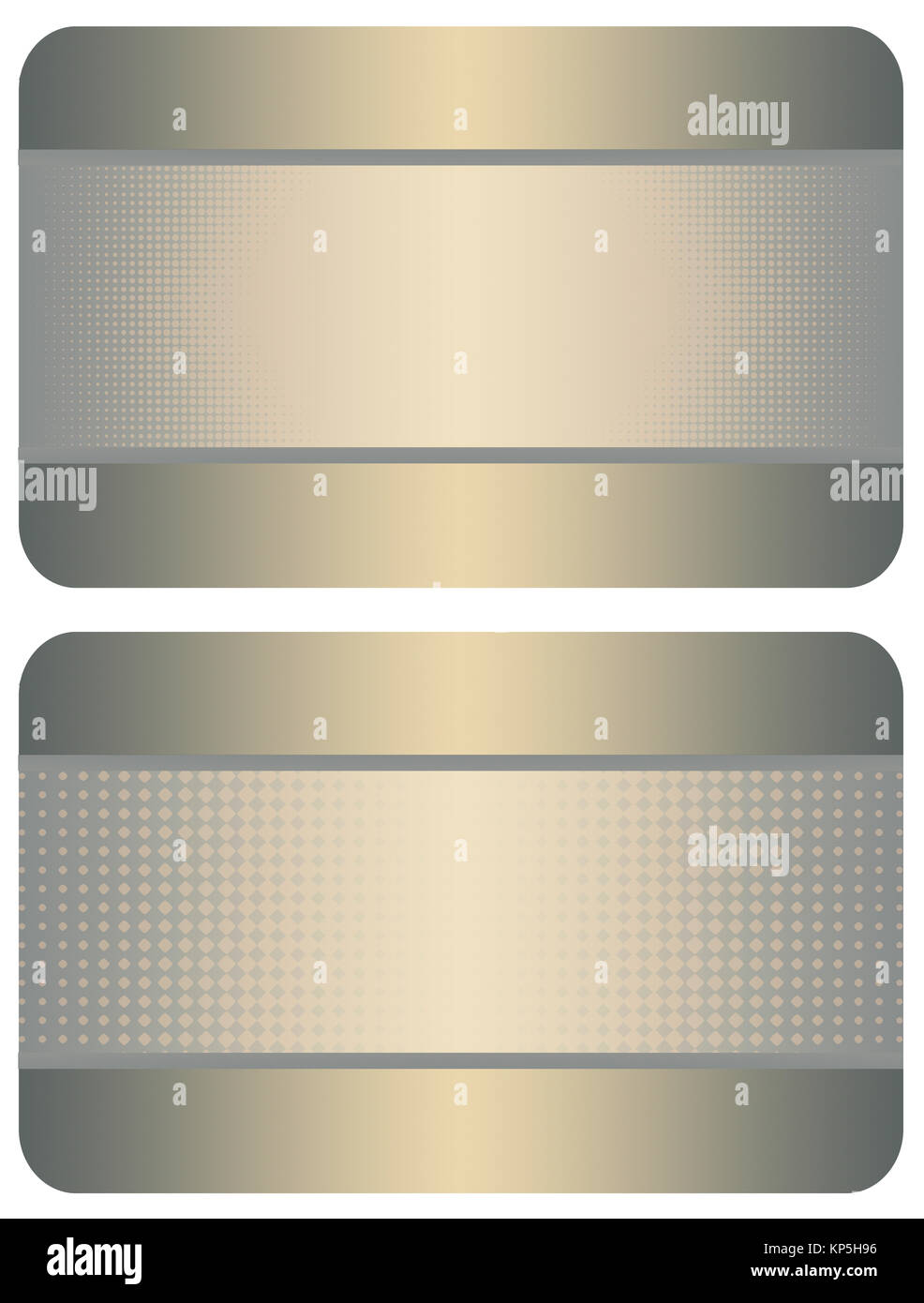 Two templates of business card with halftone patterns Stock Photo - Alamy