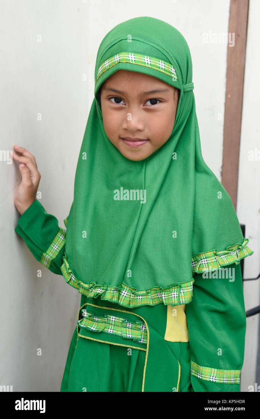 Muslim girl, Java, Indonesia Stock Photo - Alamy