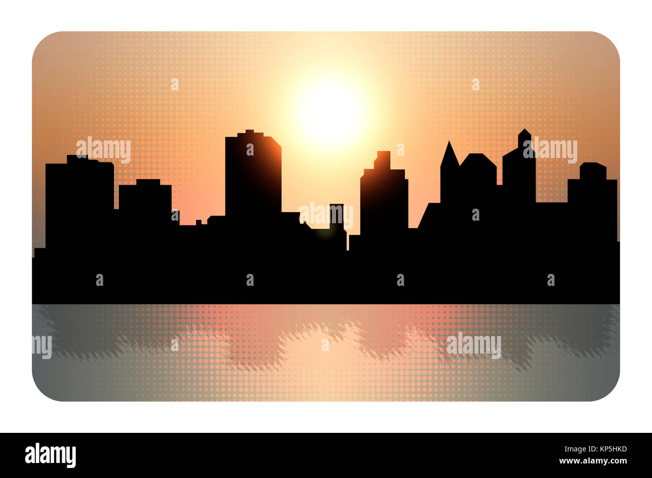 Building silhouette art Cut Out Stock Images & Pictures - Alamy
