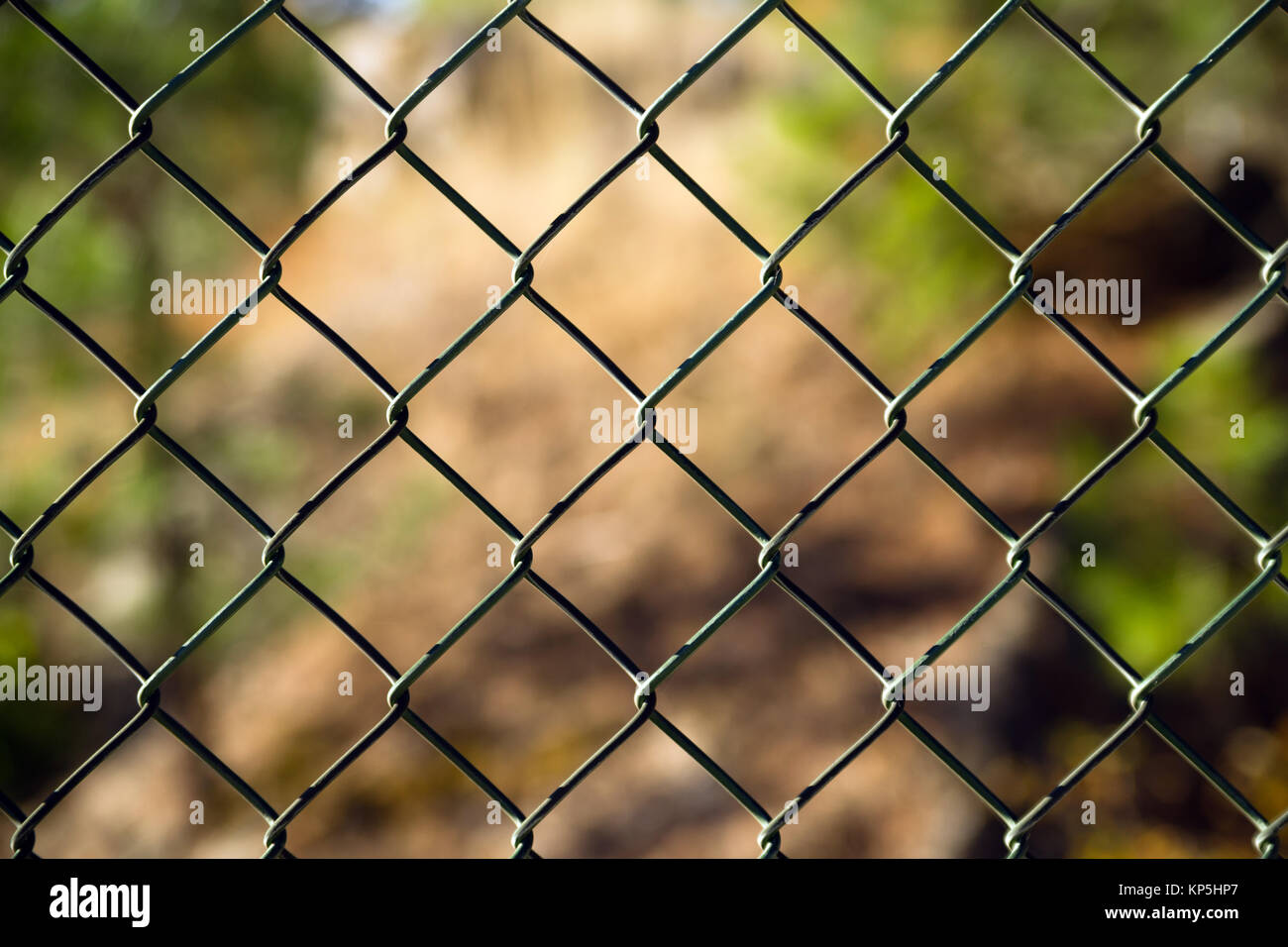 An ordinary chain link fence section Stock Photo - Alamy
