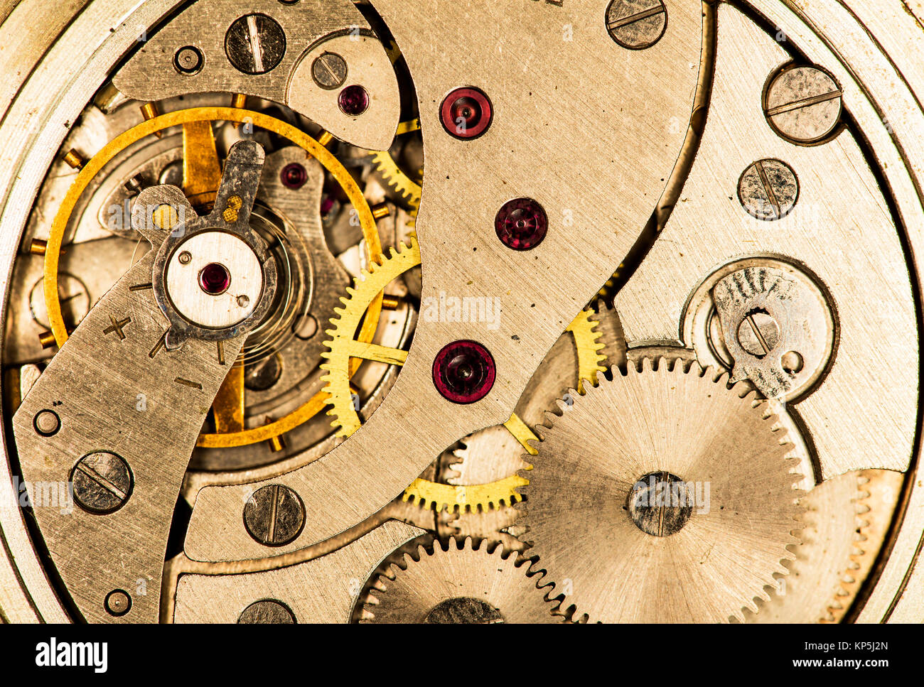 clockwork old mechanical pocket watch, high resolution and detail Stock ...