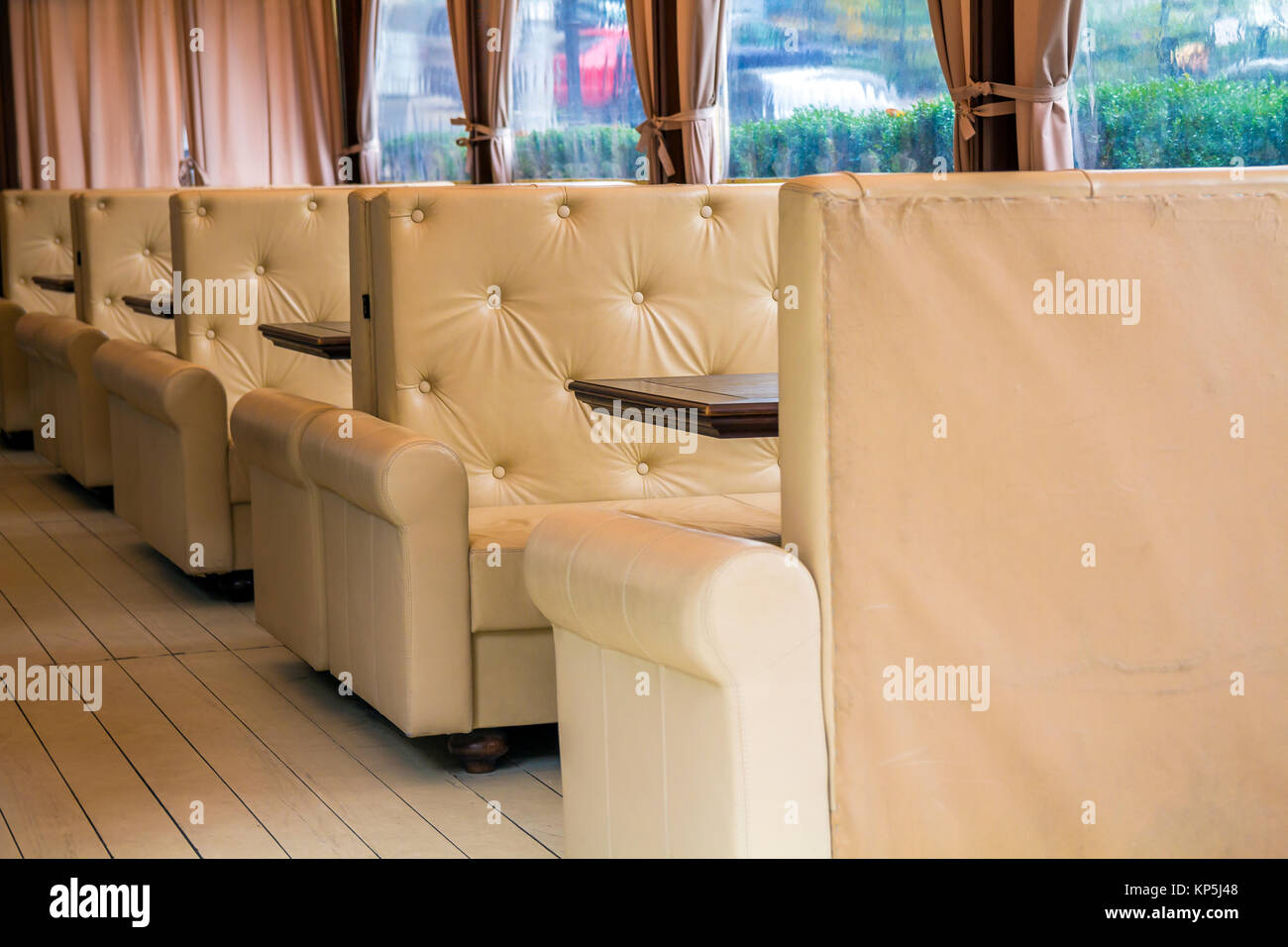 Interior of cafe in classical style with warm colors Stock Photo - Alamy