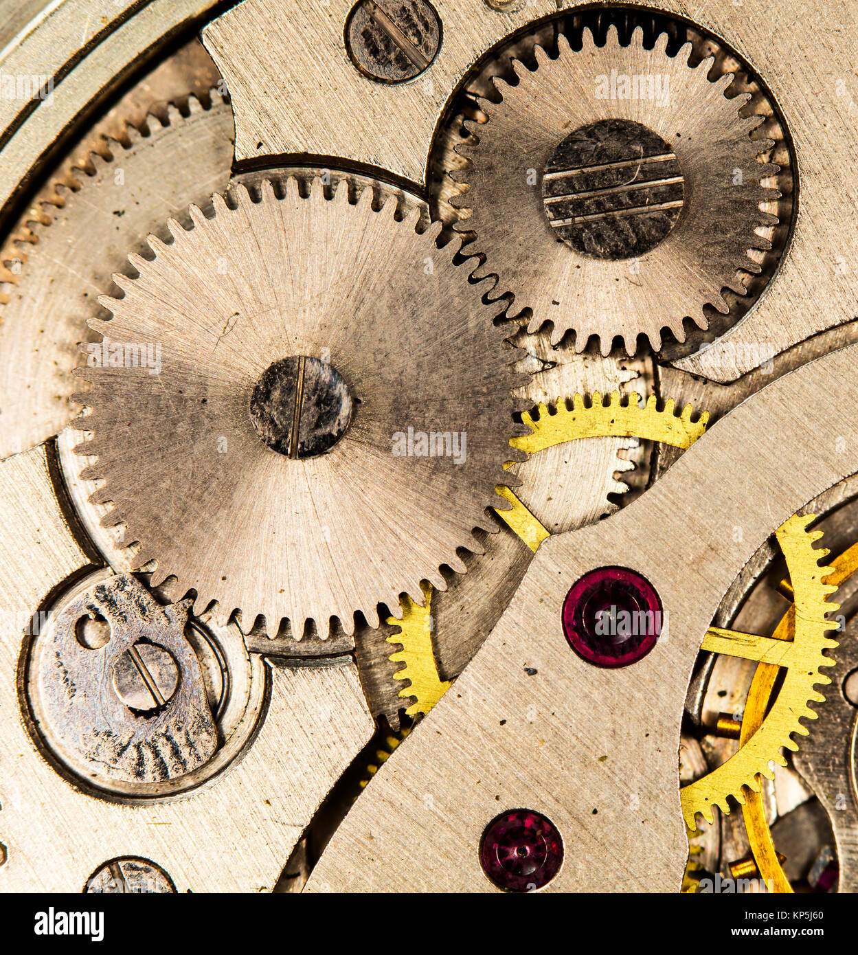 clockwork old mechanical pocket watch, high resolution and detail Stock ...