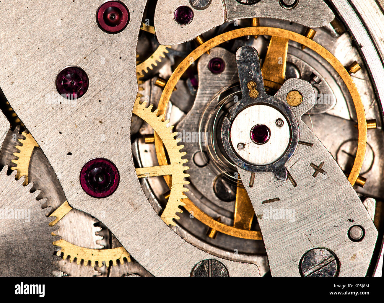 clockwork old mechanical pocket watch, high resolution and detail Stock ...