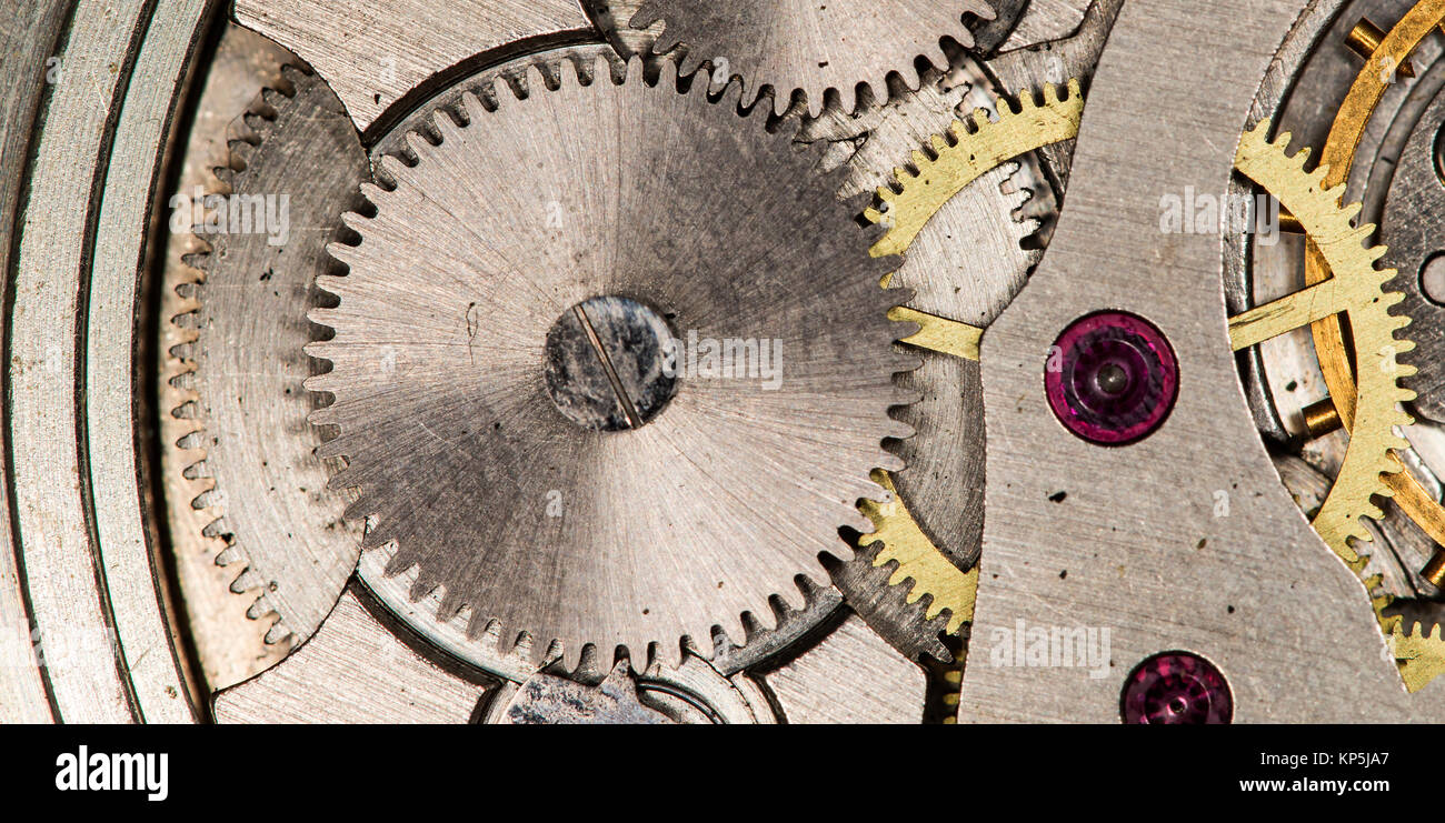 clockwork old mechanical pocket watch, high resolution and detail Stock ...