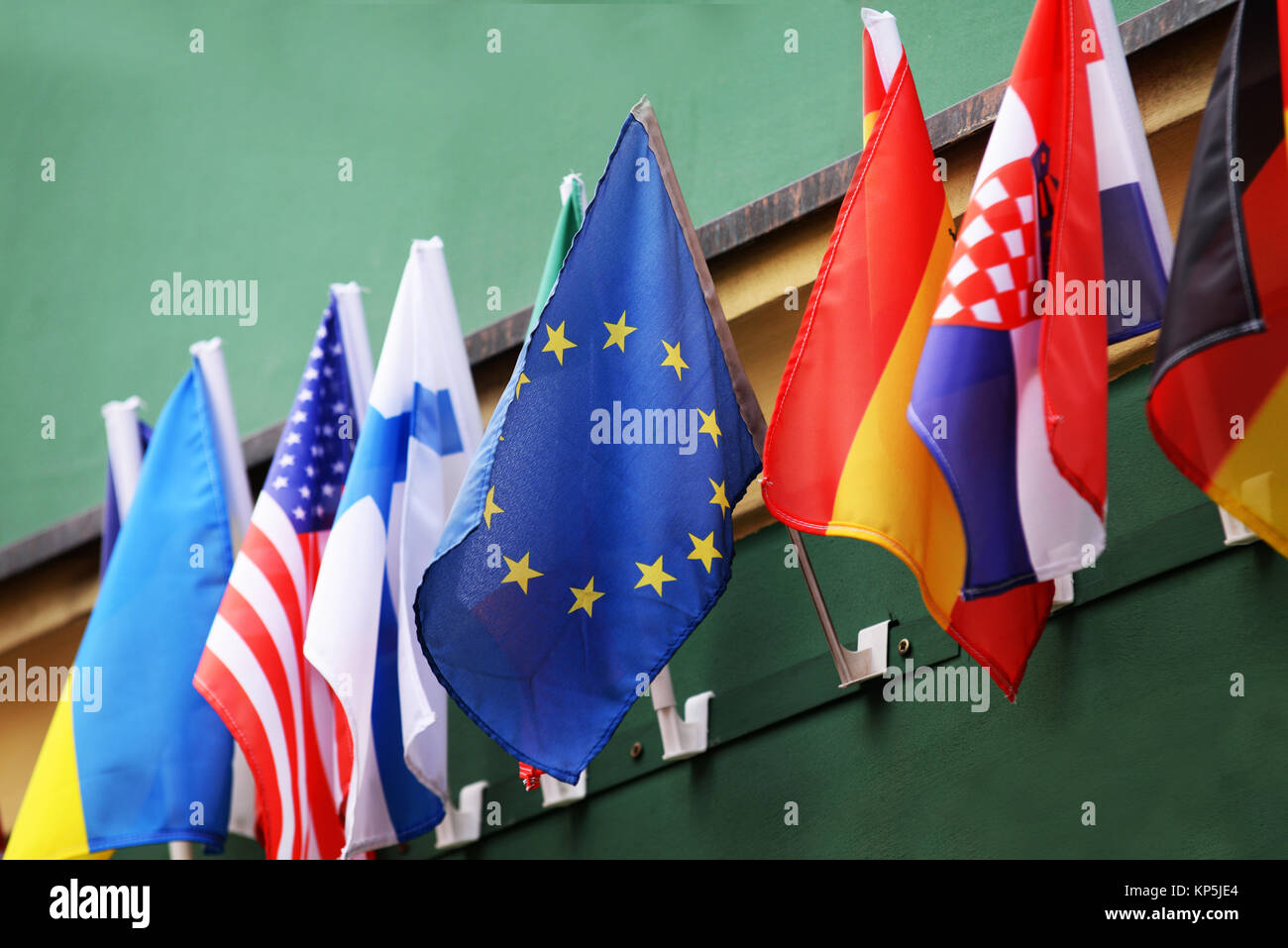 small flag euro Stock Photo - Alamy
