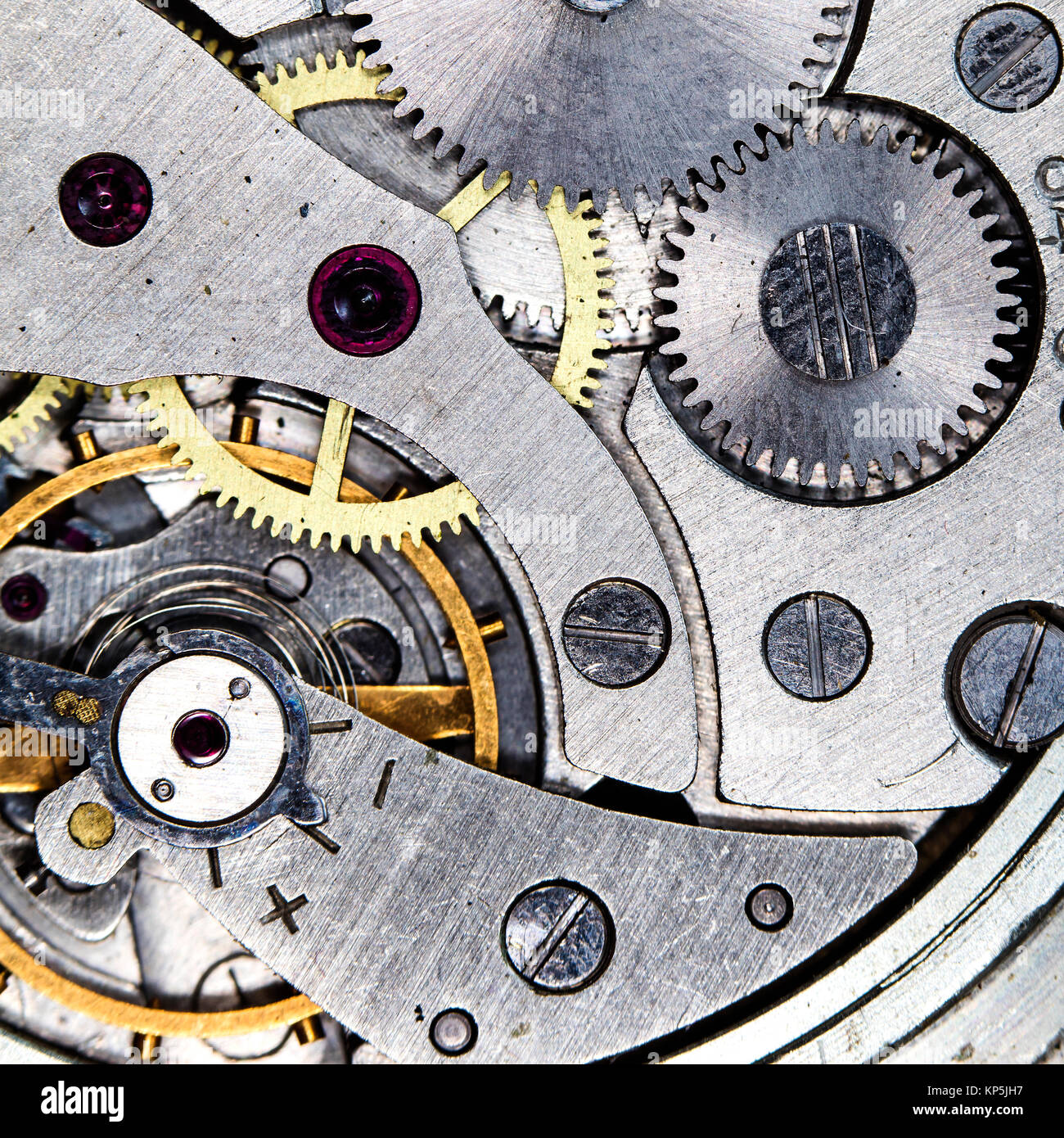 clockwork old mechanical pocket watch, high resolution and detail Stock ...