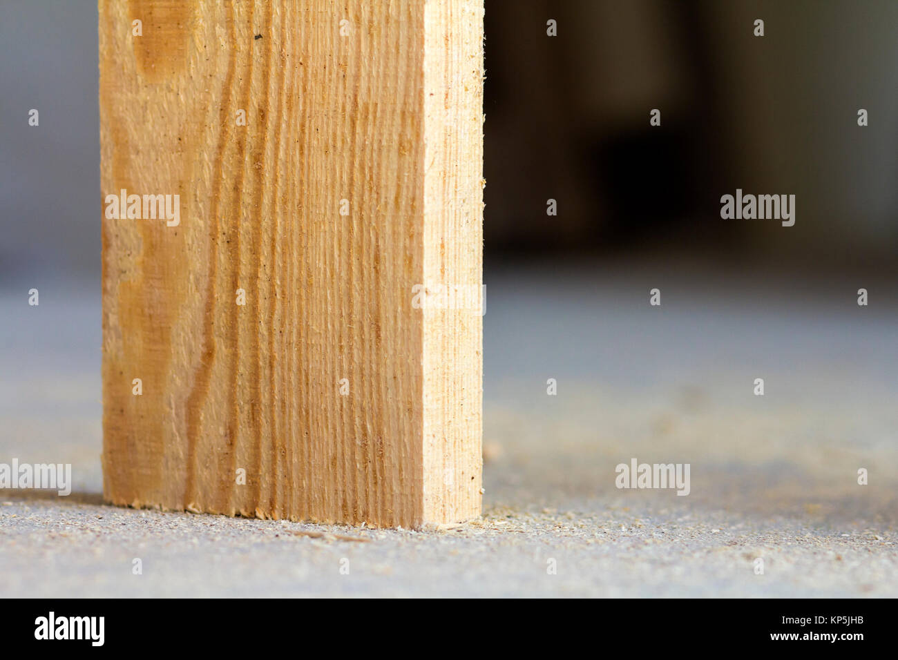 Vertical wooden board close-up detail with blurred background Stock ...