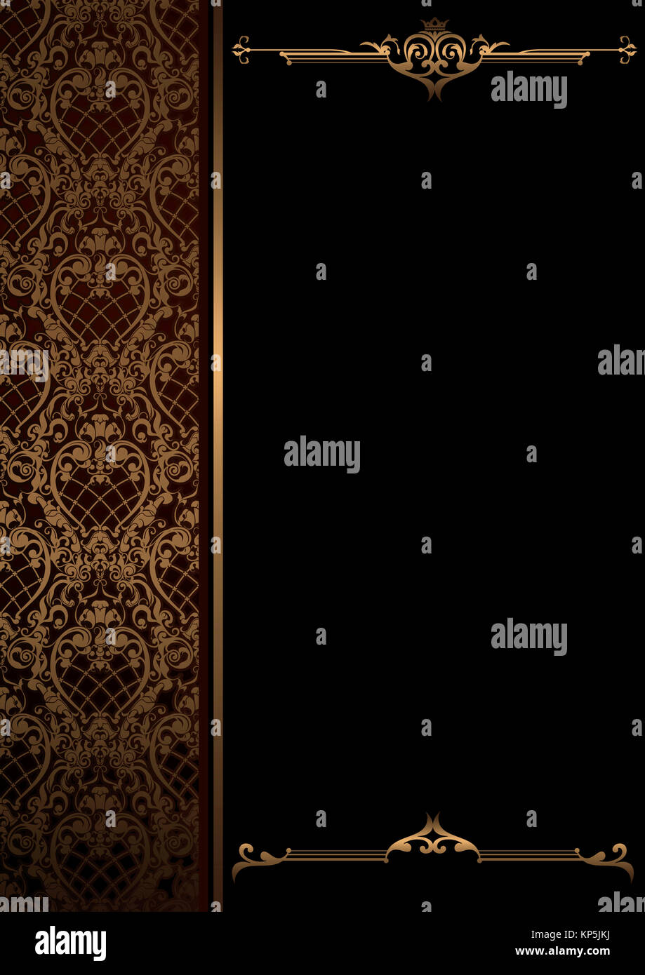 Decorative vintage background.Menu template Stock Photo - Alamy