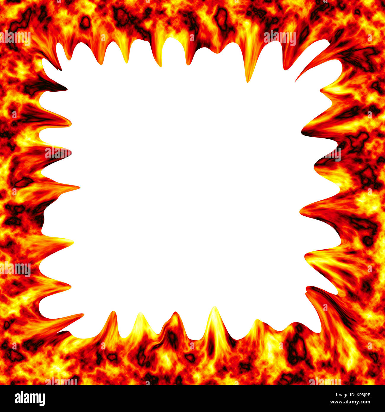 Fire burn on white background with copy space Stock Photo - Alamy