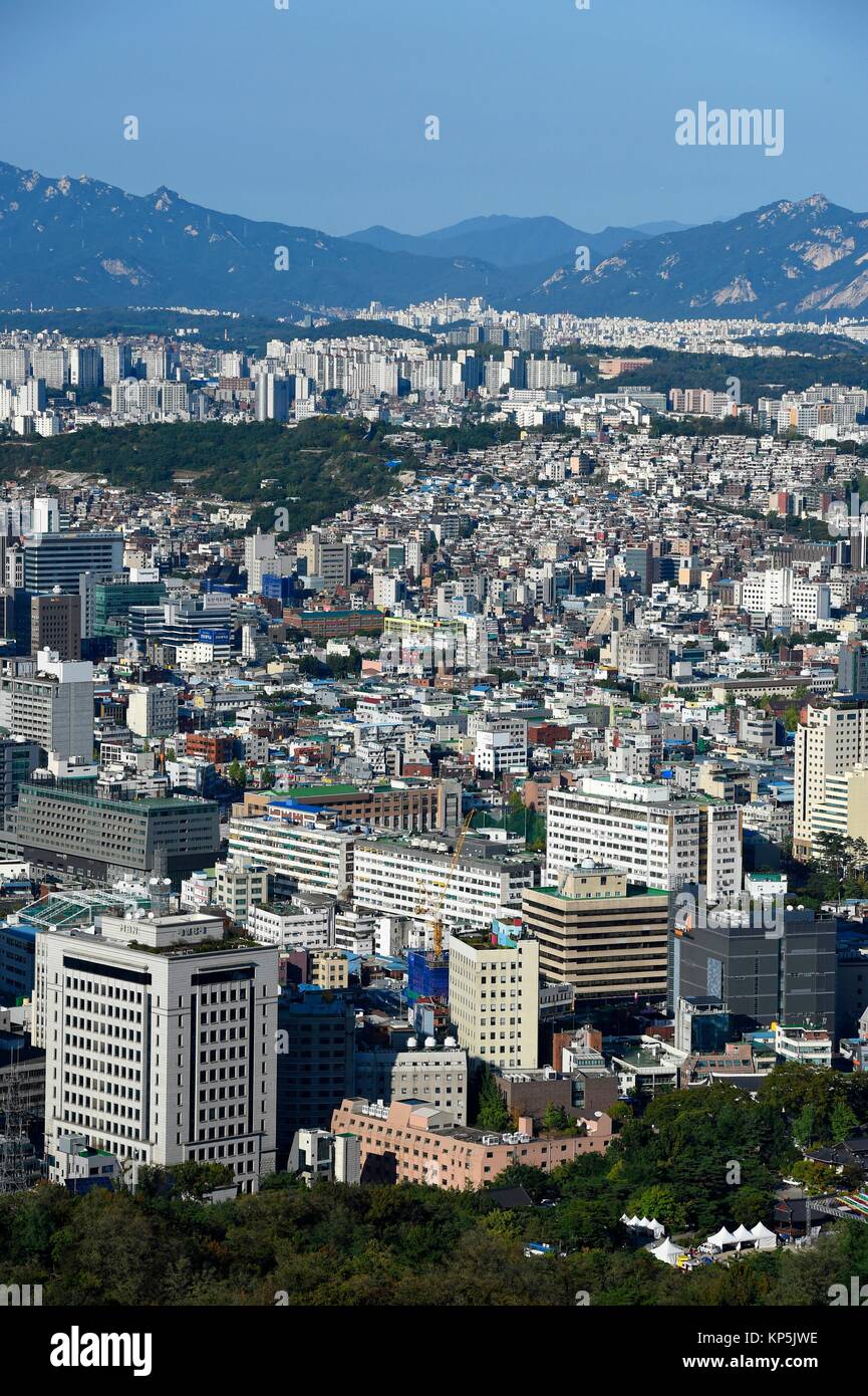 Seoul south korea aerial view hi-res stock photography and images - Alamy