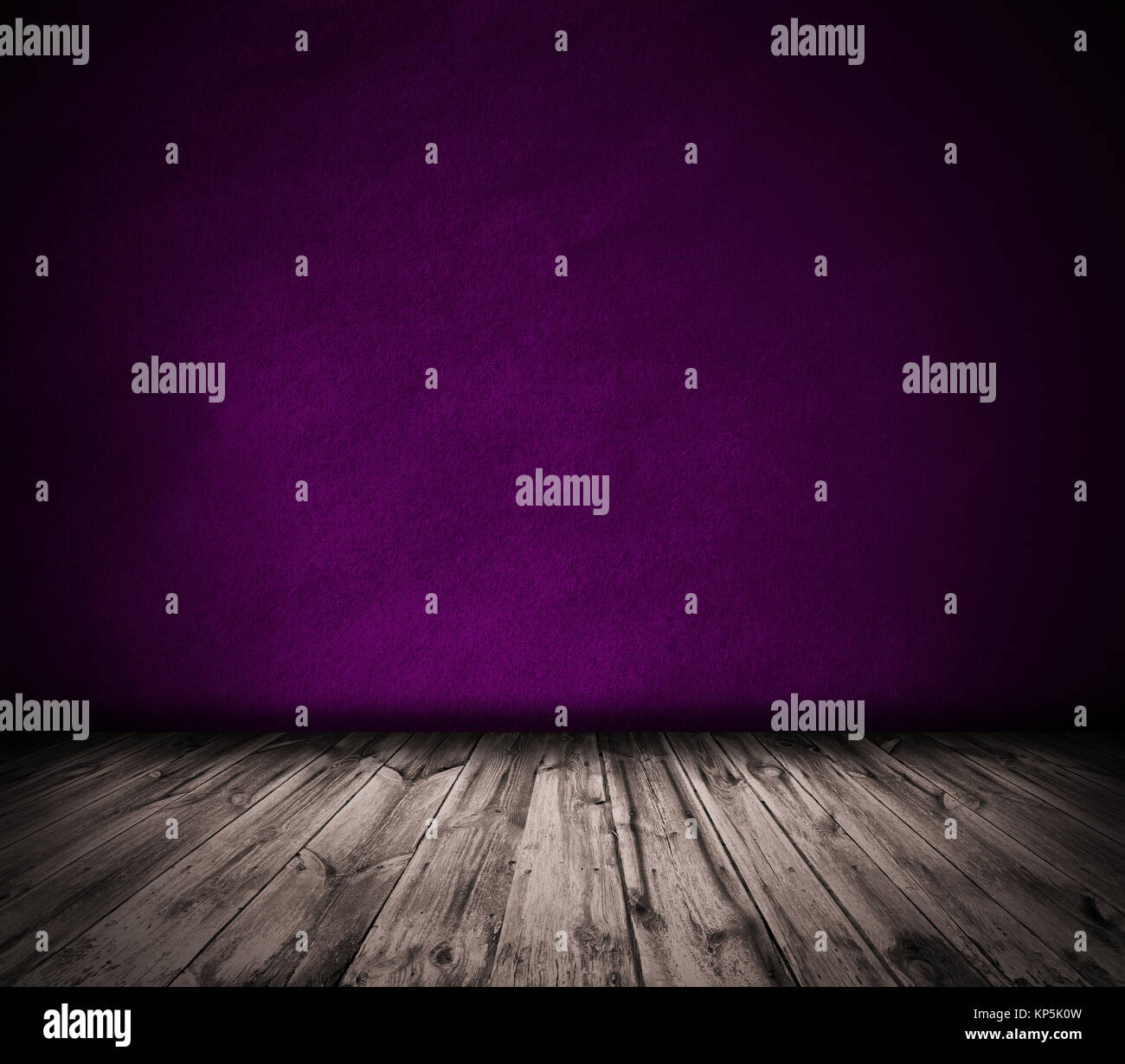 Violet wall and wooden floor interior background Stock Photo - Alamy