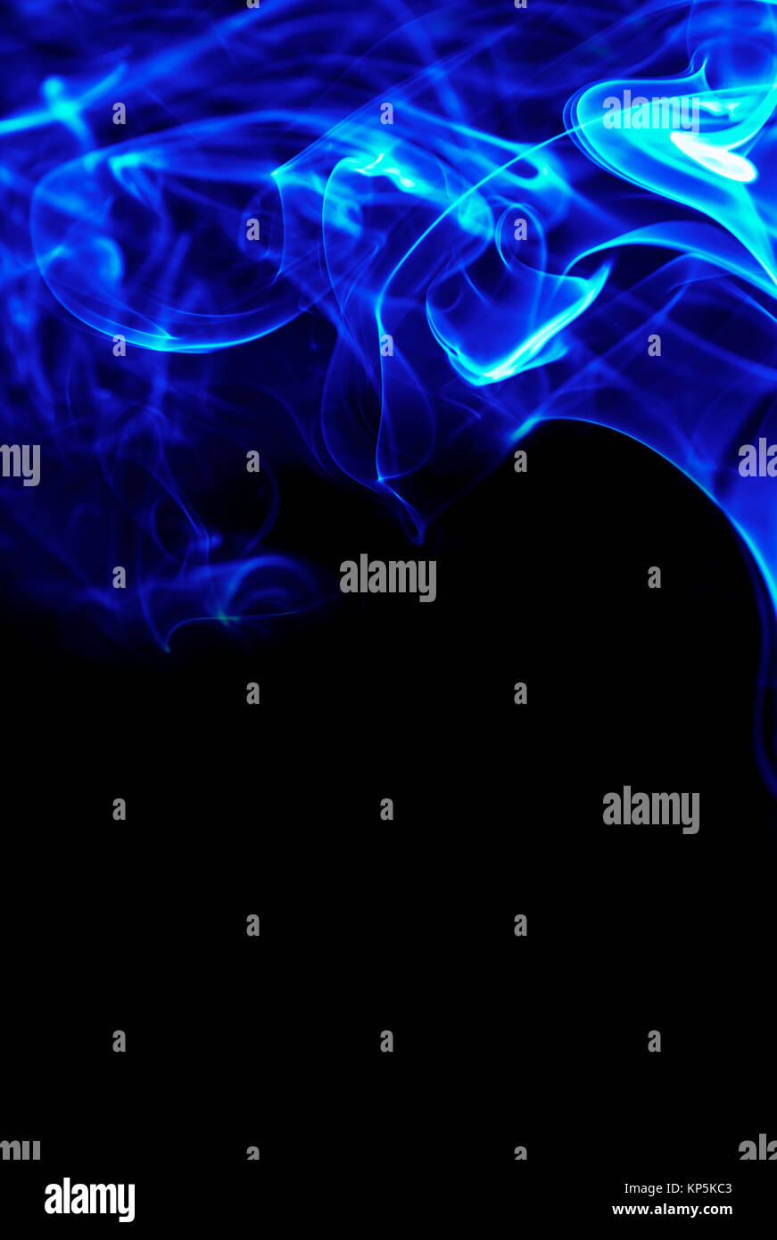 blue fire flames energy frame Stock Photo - Alamy