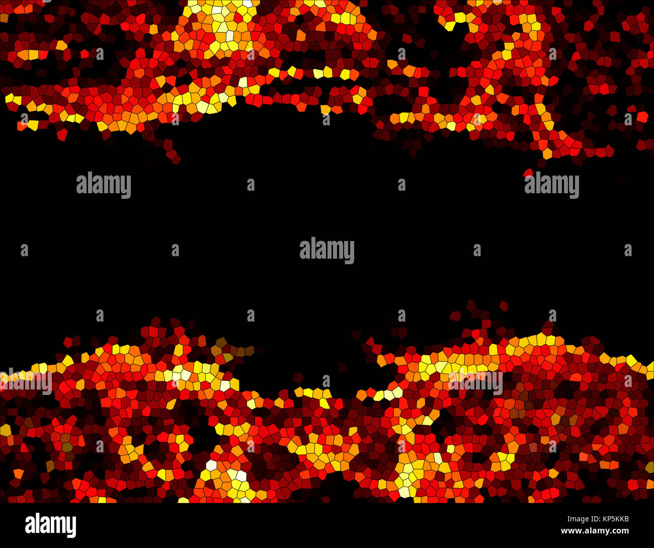 abstract fire red mosaic frame, background illustration of mosaic Stock ...