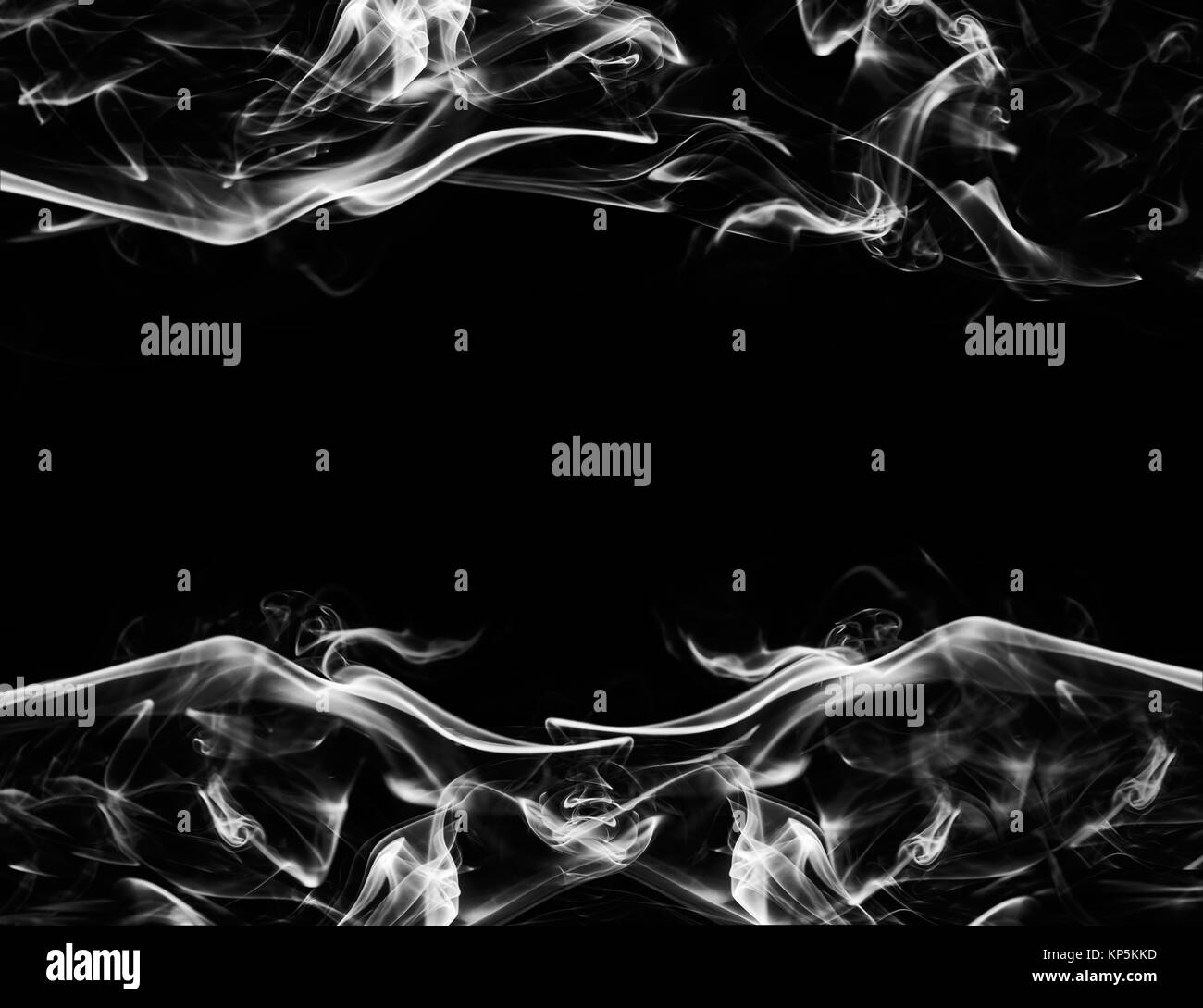 smoke frame on black background Stock Photo - Alamy
