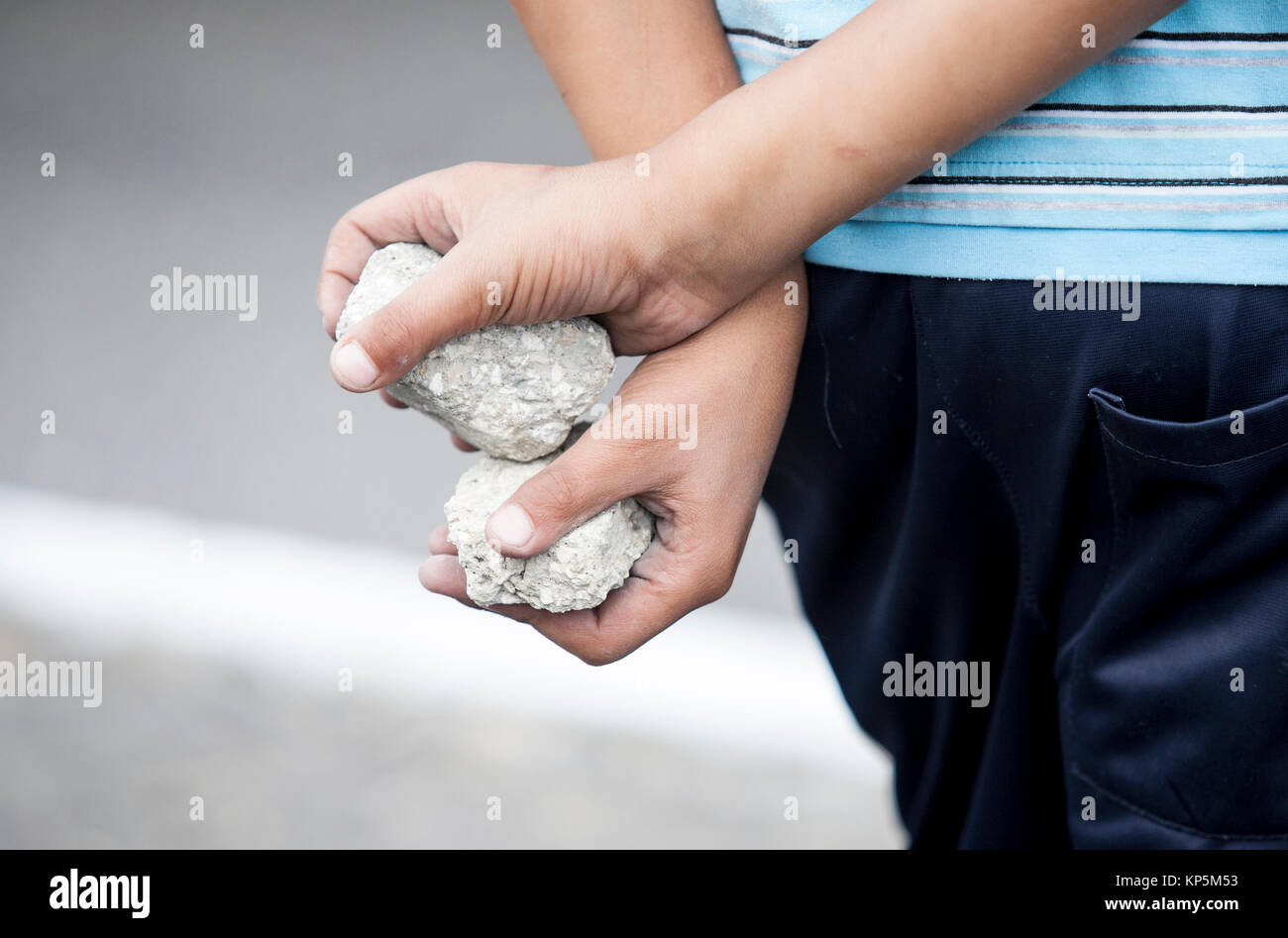 Jerusalem, Israel, October 29, 2010: Palestinian children with covered ...