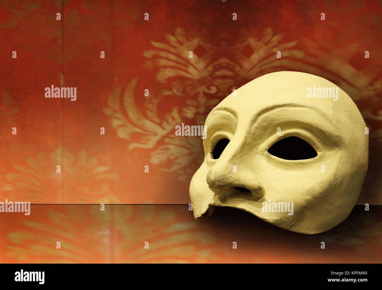 Beautiful elegant composition of one classic theater mask Stock Photo ...