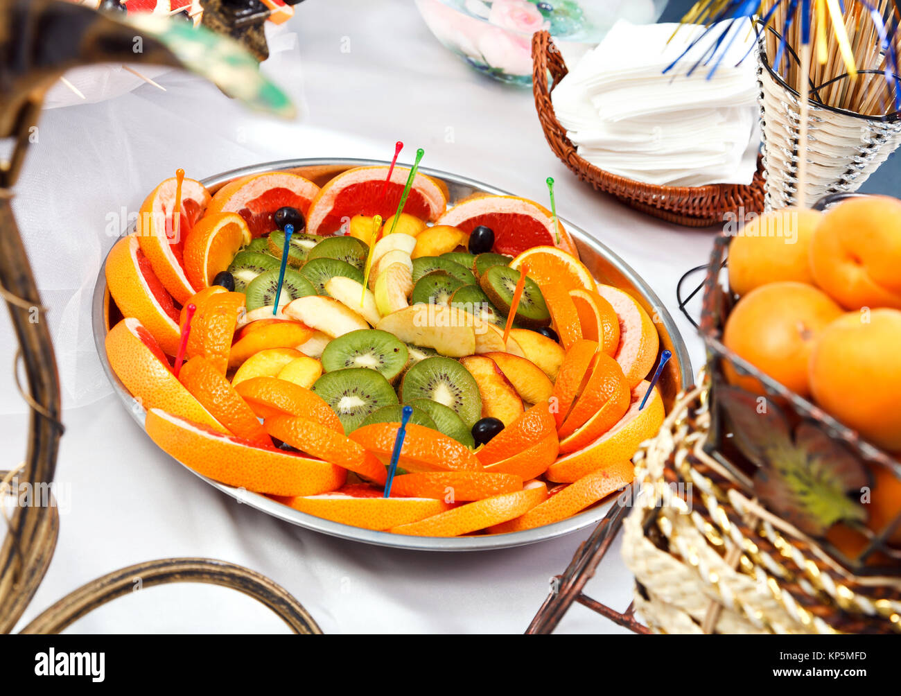 beautiful fruit buffet Stock Photo - Alamy
