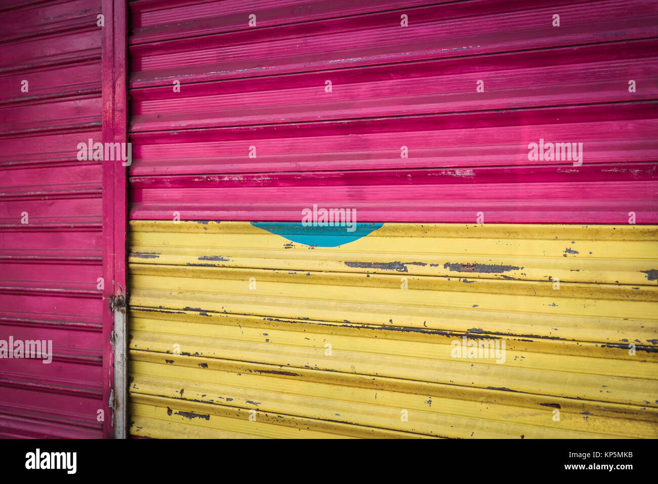 Colorful metal shutters Stock Photo - Alamy