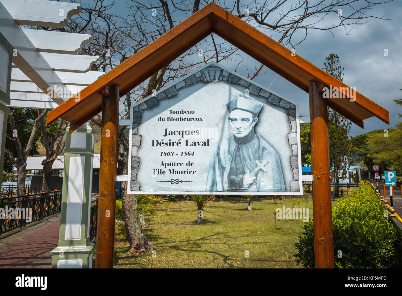 Effigy of the Blessed Father Jacques Desire Laval, a missionary from ...