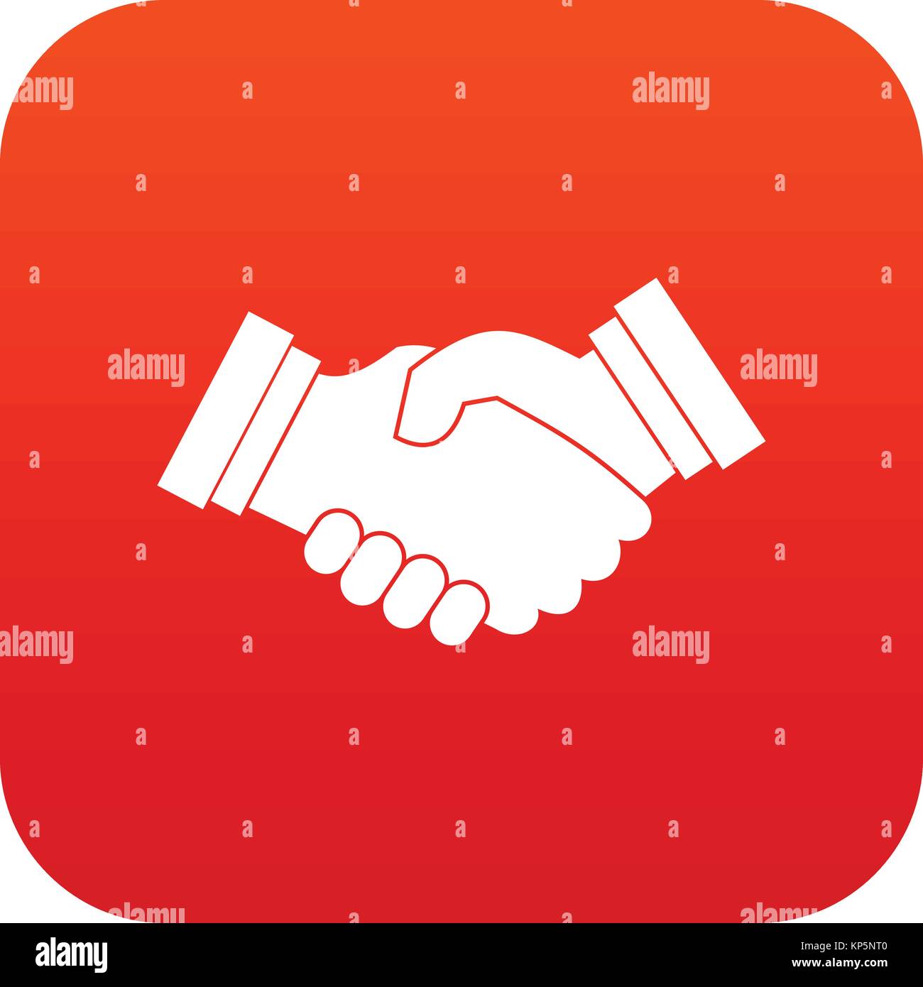 Business handshake icon digital red Stock Vector Image & Art - Alamy