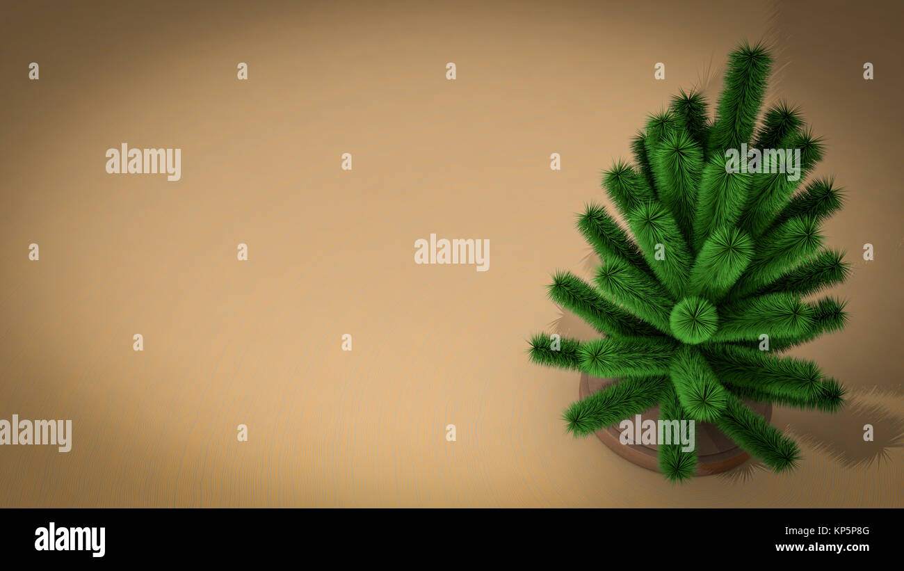 Small christmas tree. 3D render Stock Photo - Alamy