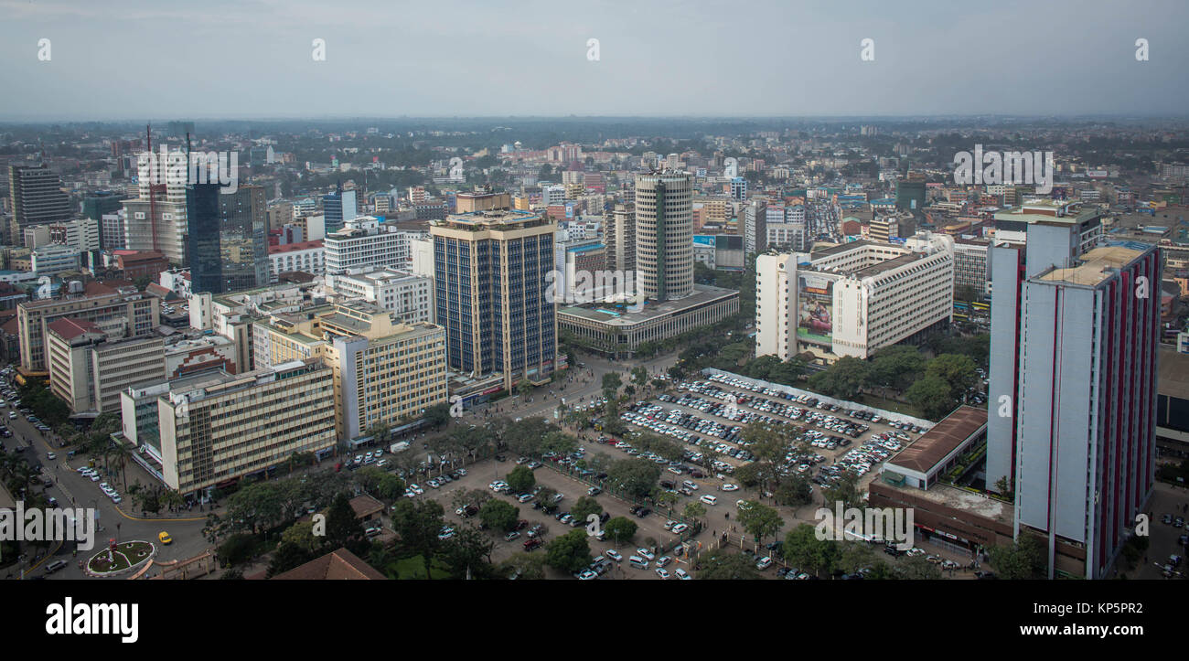 Aerial view nairobi city centre hi-res stock photography and images - Alamy