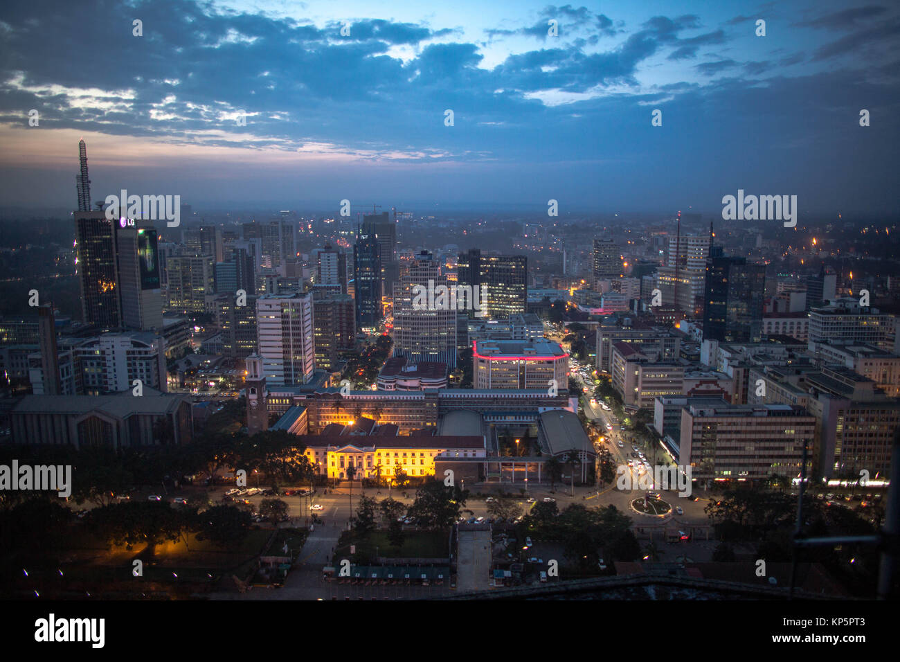 Nairobi aerial city centre hi-res stock photography and images - Alamy