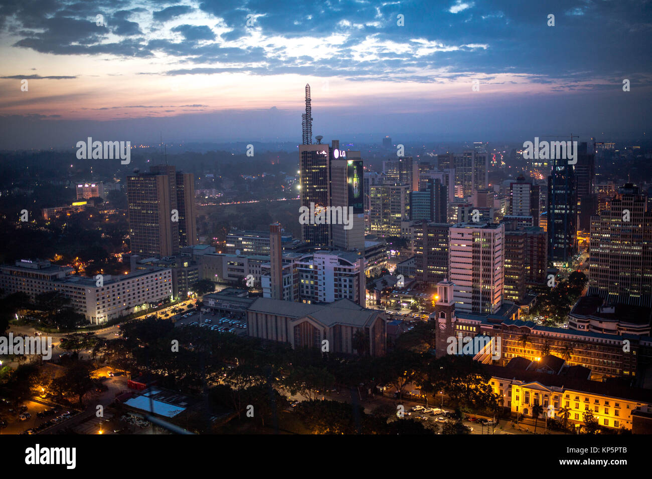 Nairobi aerial city centre hi-res stock photography and images - Alamy