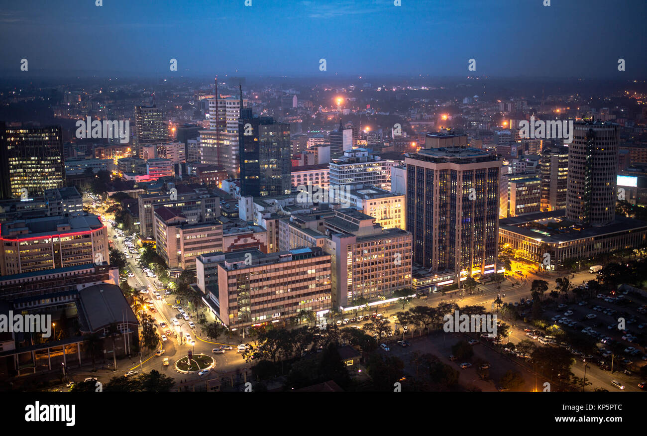 Nairobi aerial city centre hi-res stock photography and images - Alamy