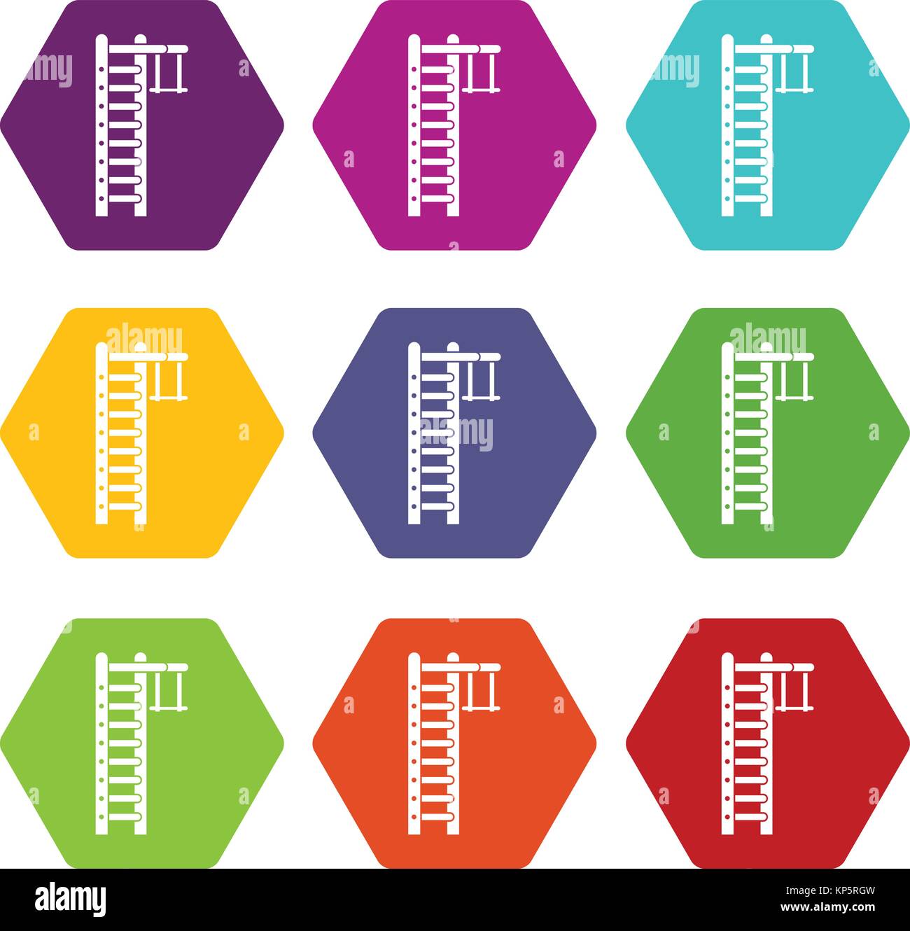 Horizontal exercise ladder Stock Vector Images - Alamy