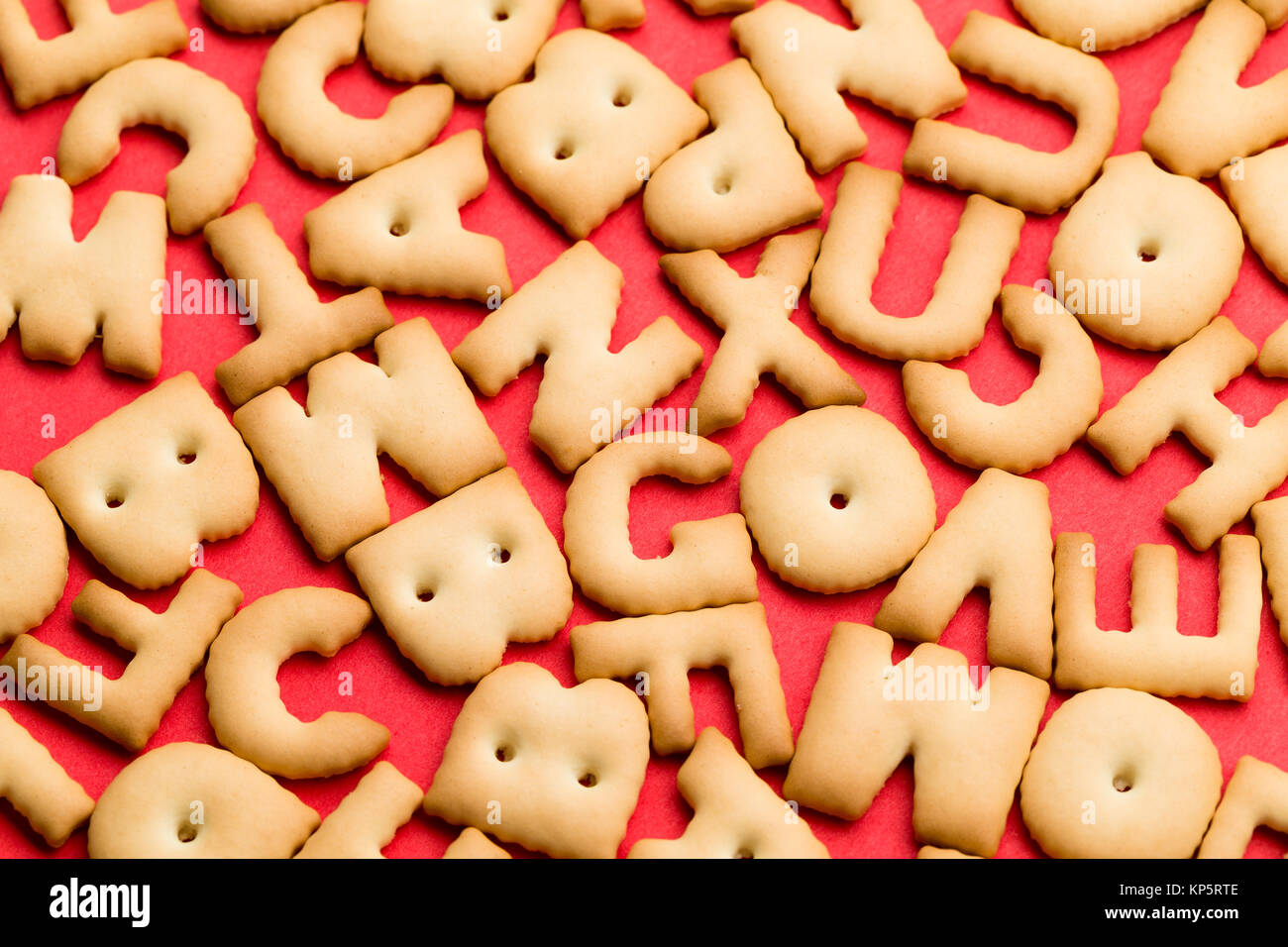 Word biscuit over red background Stock Photo - Alamy
