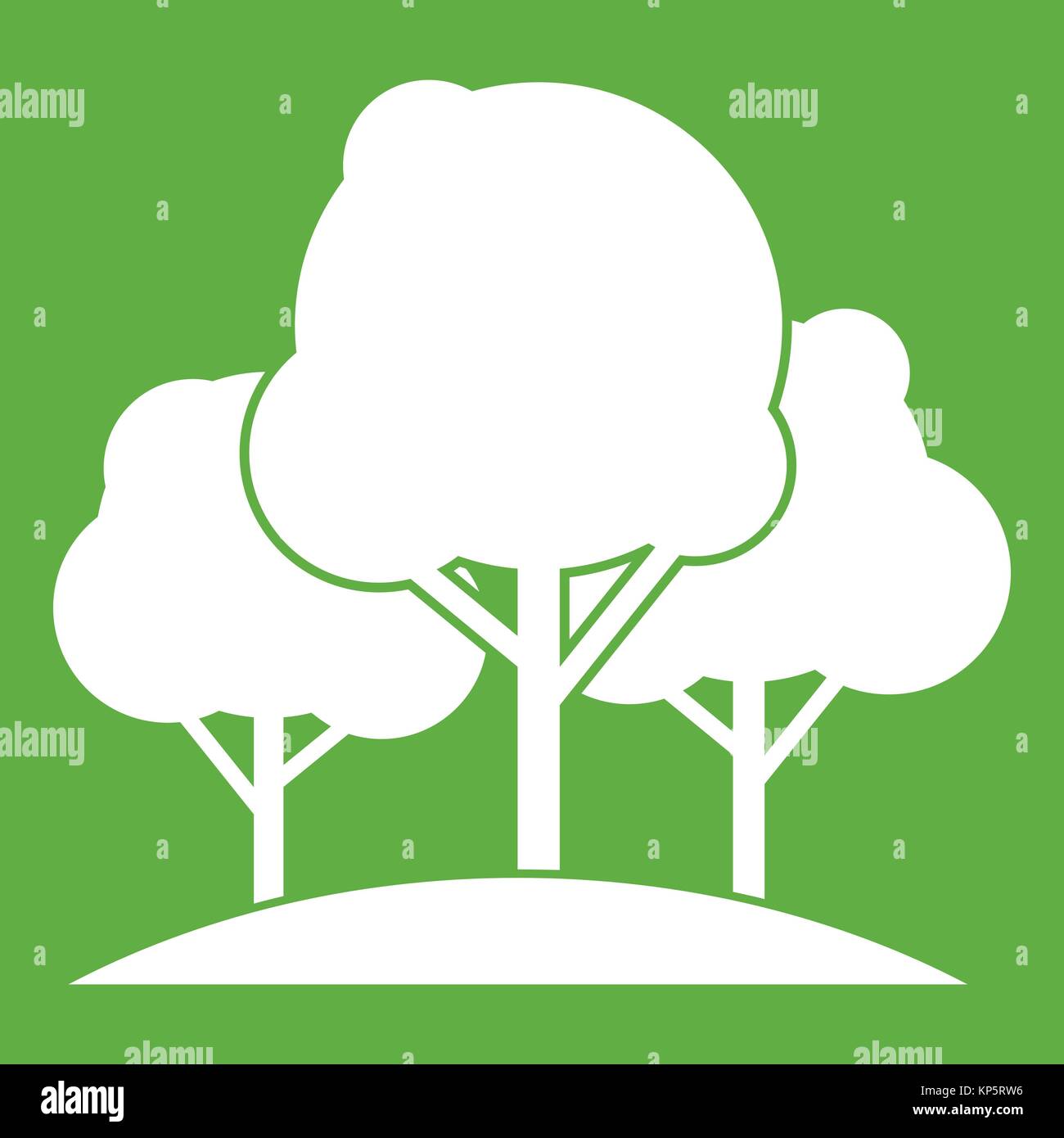 Forest trees icon green Stock Vector Image & Art - Alamy