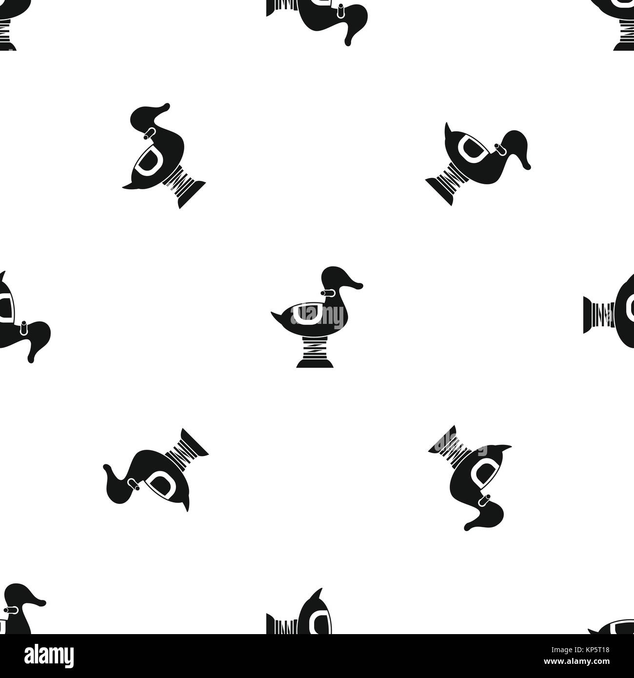 Duck spring see saw pattern seamless black Stock Vector Image & Art - Alamy