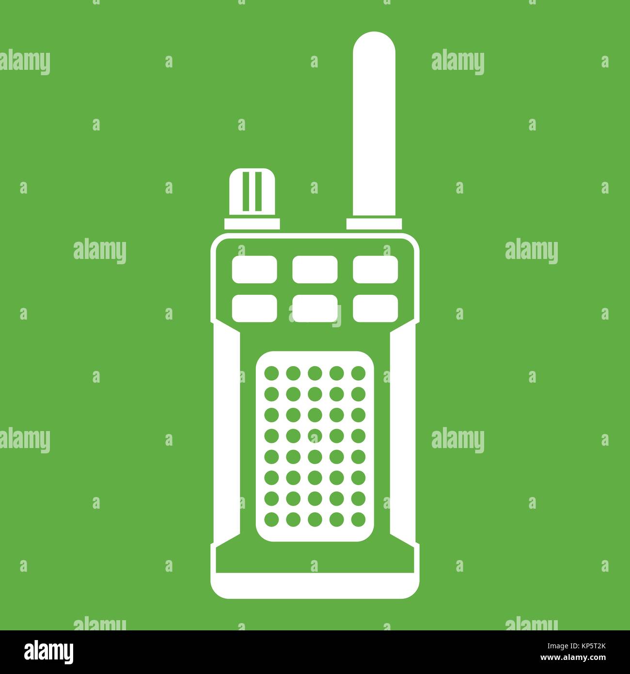 Portable handheld radio icon green Stock Vector Image & Art - Alamy